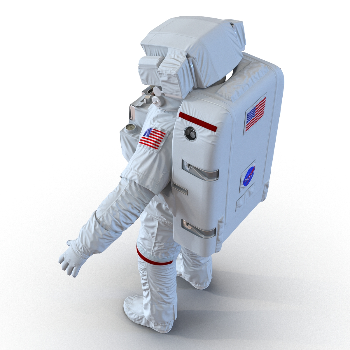 extravehicular mobility unit rigged 3d model
