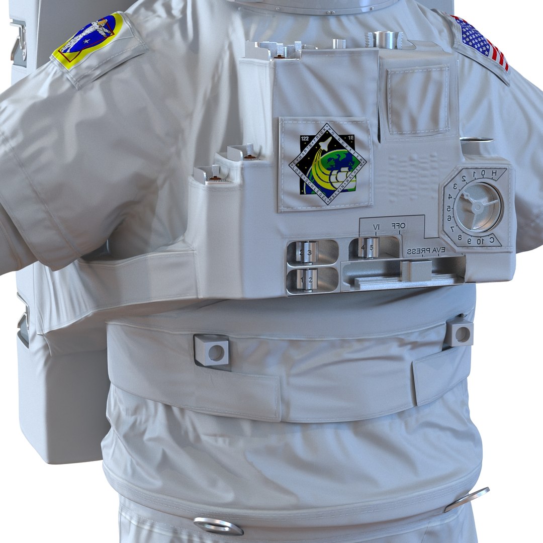 extravehicular mobility unit rigged 3d model