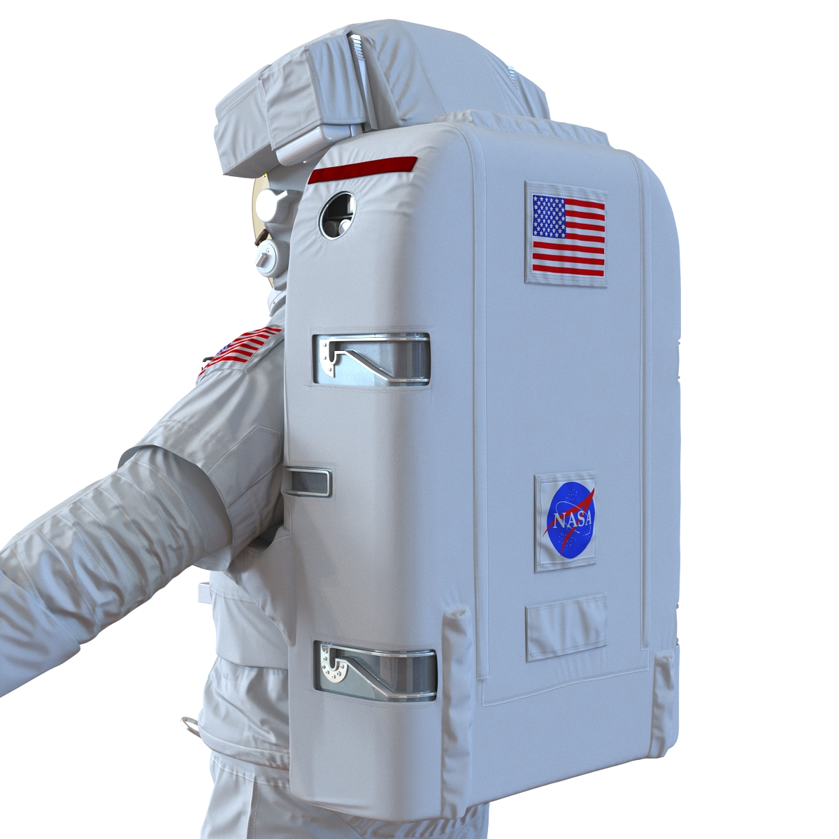 extravehicular mobility unit rigged 3d model