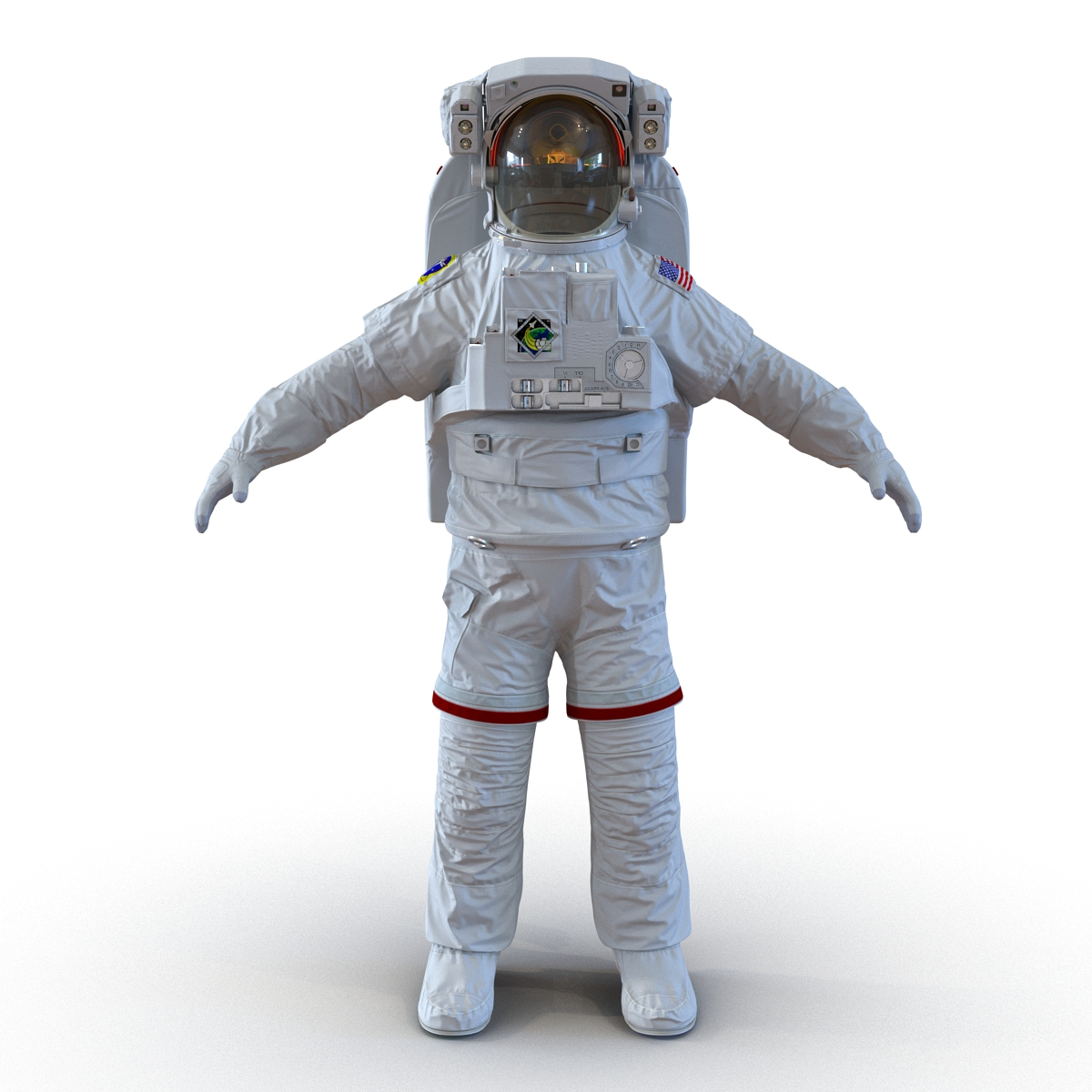extravehicular mobility unit rigged 3d model