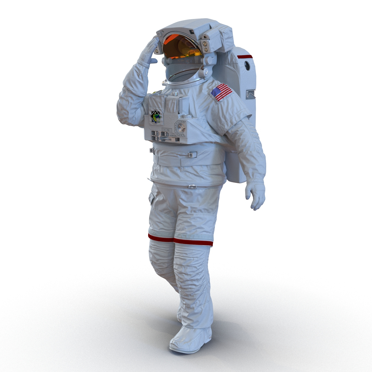 extravehicular mobility unit rigged 3d model