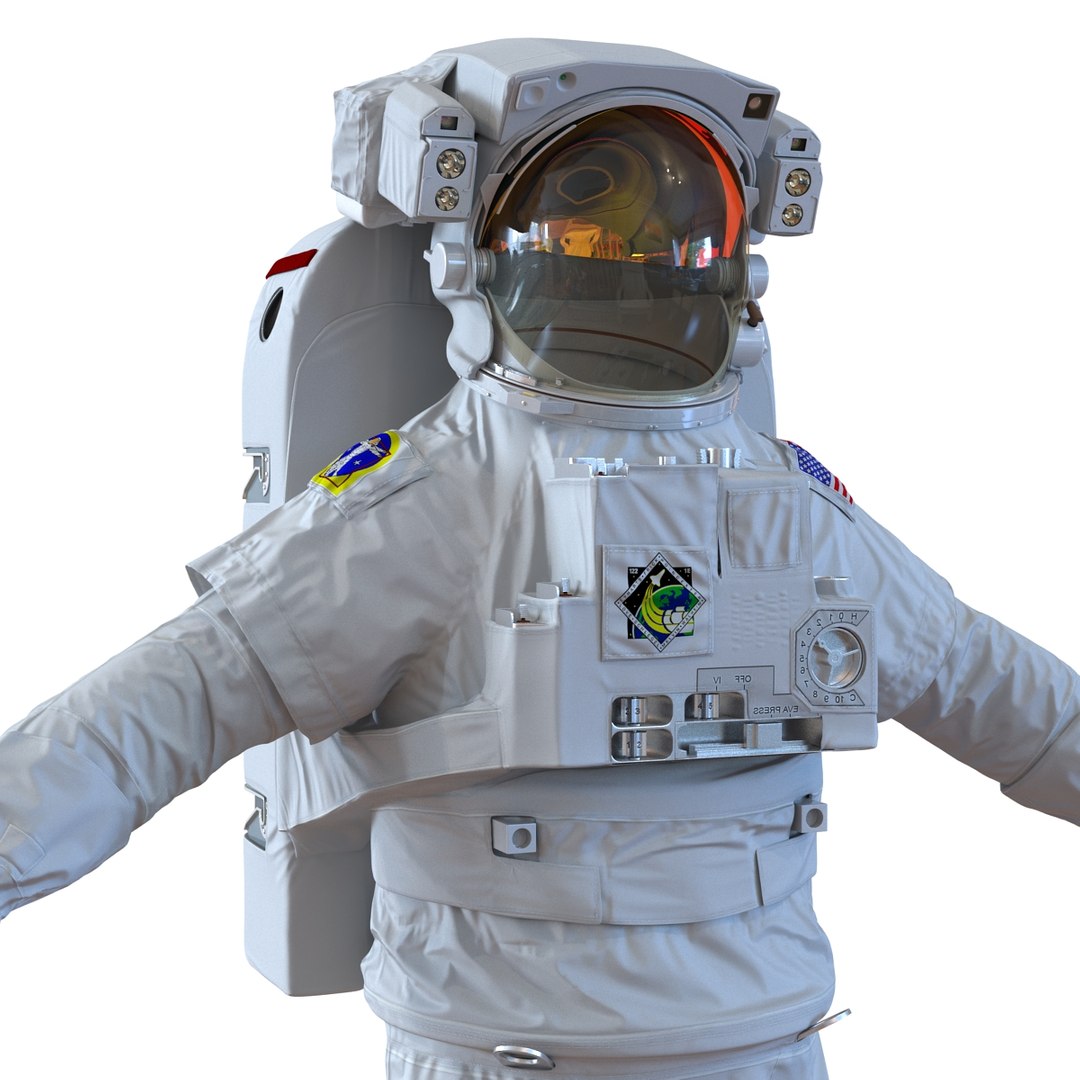 extravehicular mobility unit rigged 3d model