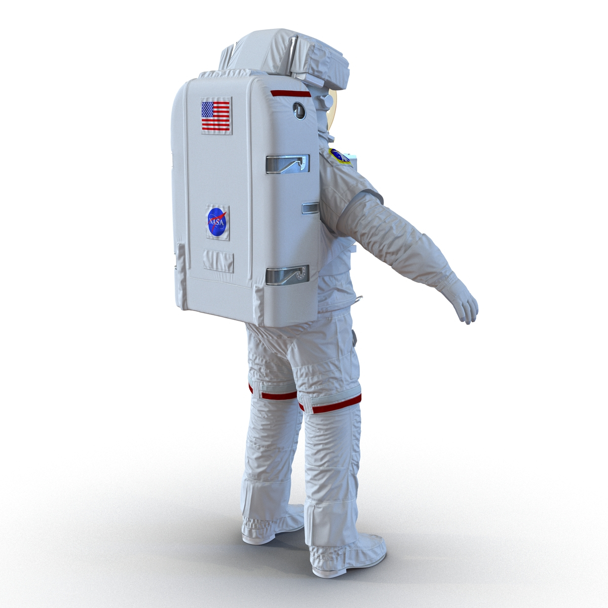 extravehicular mobility unit rigged 3d model