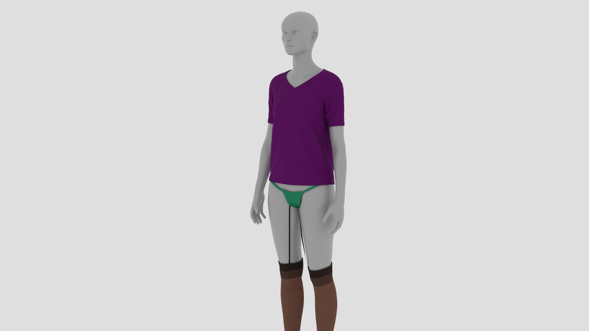 Womens Dress - Female Outfit Clothes 3D Model - TurboSquid 2007902