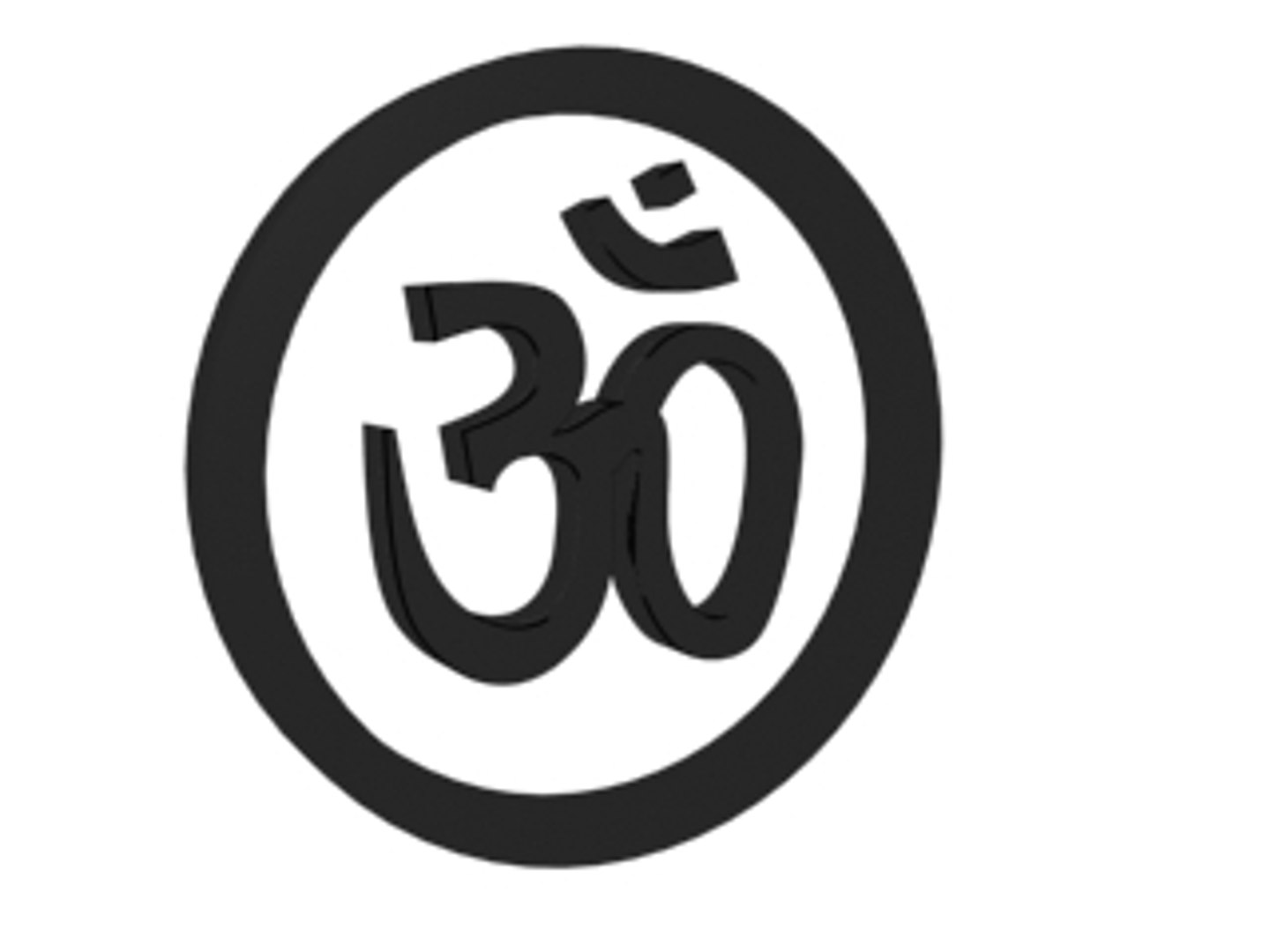 3d religion signs model