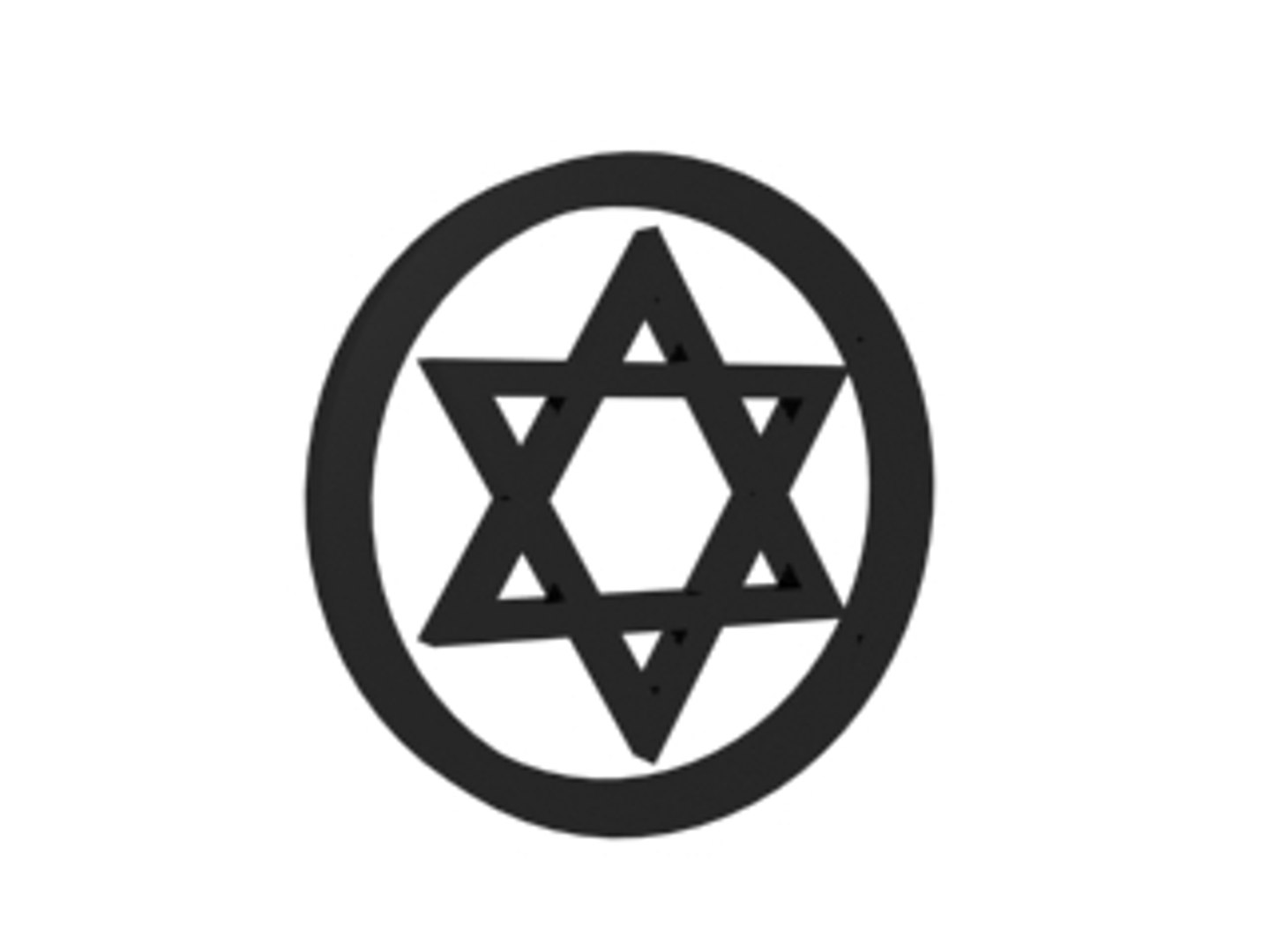 3d religion signs model