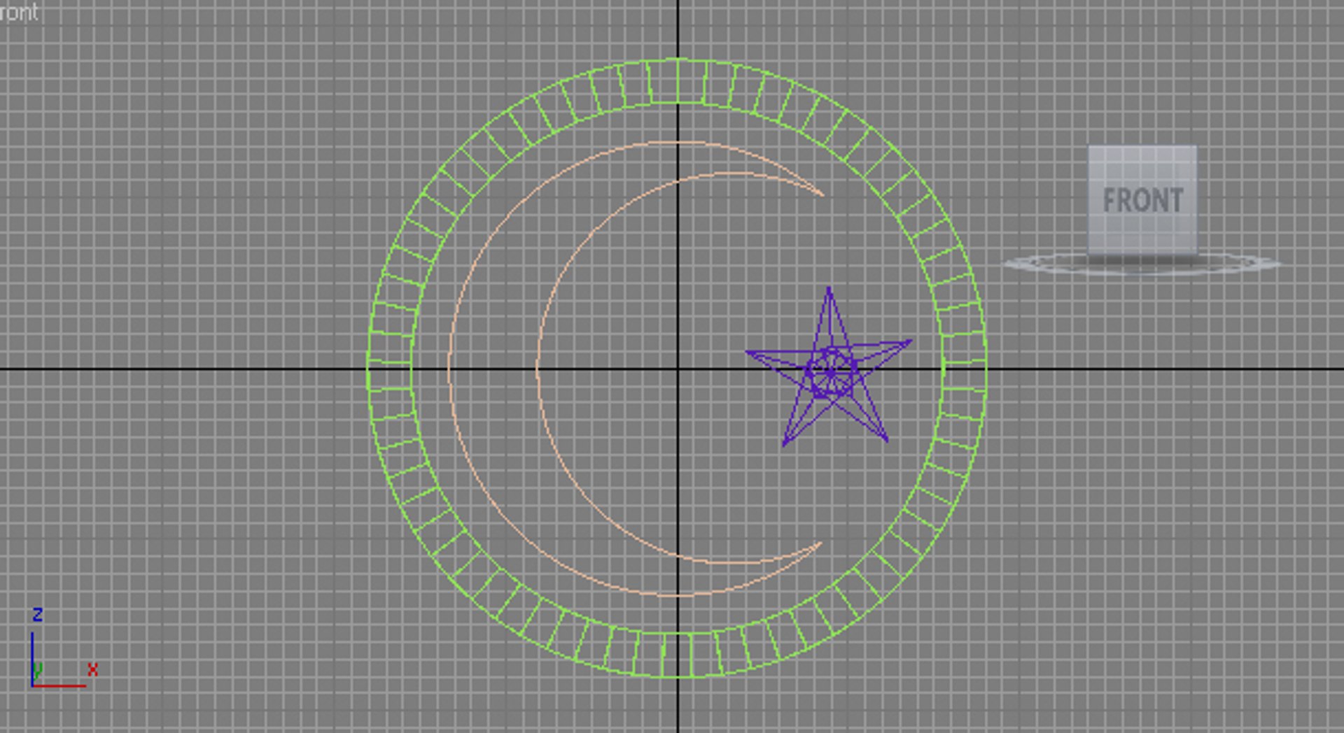 3d religion signs model