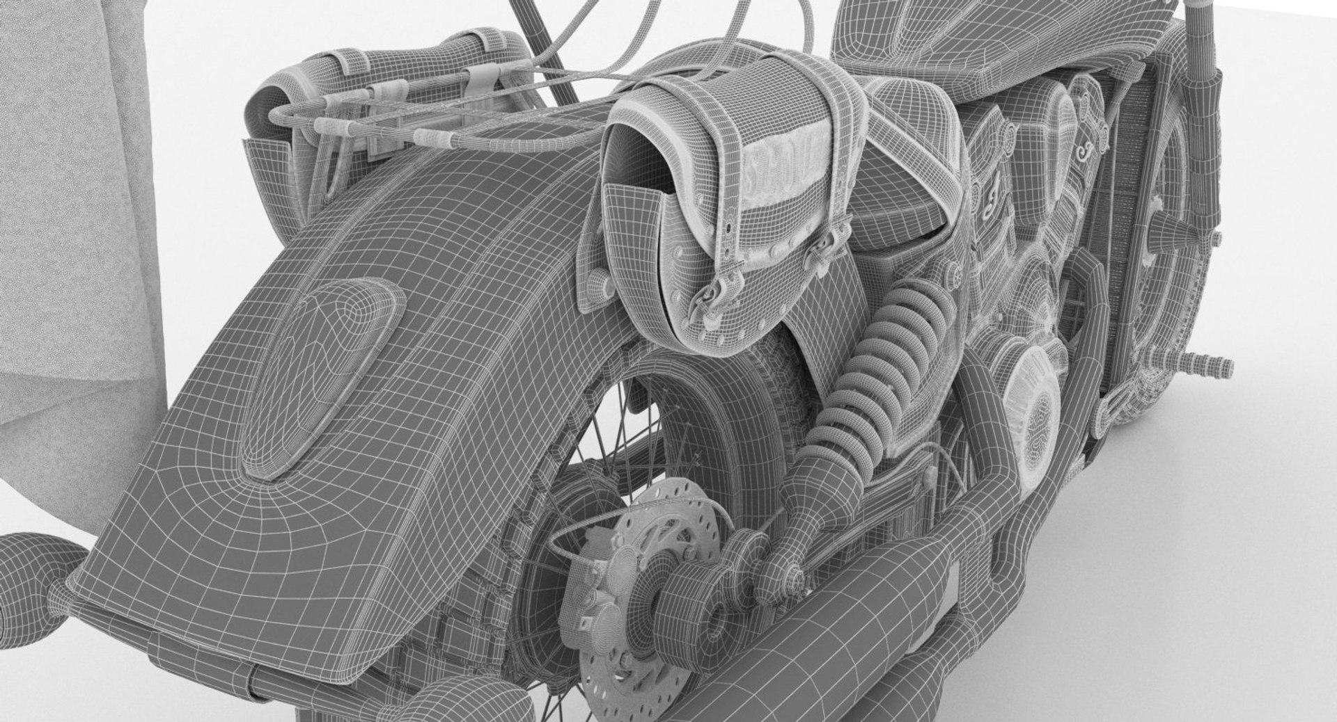 3D motorcycle indian scout model - TurboSquid 1645090