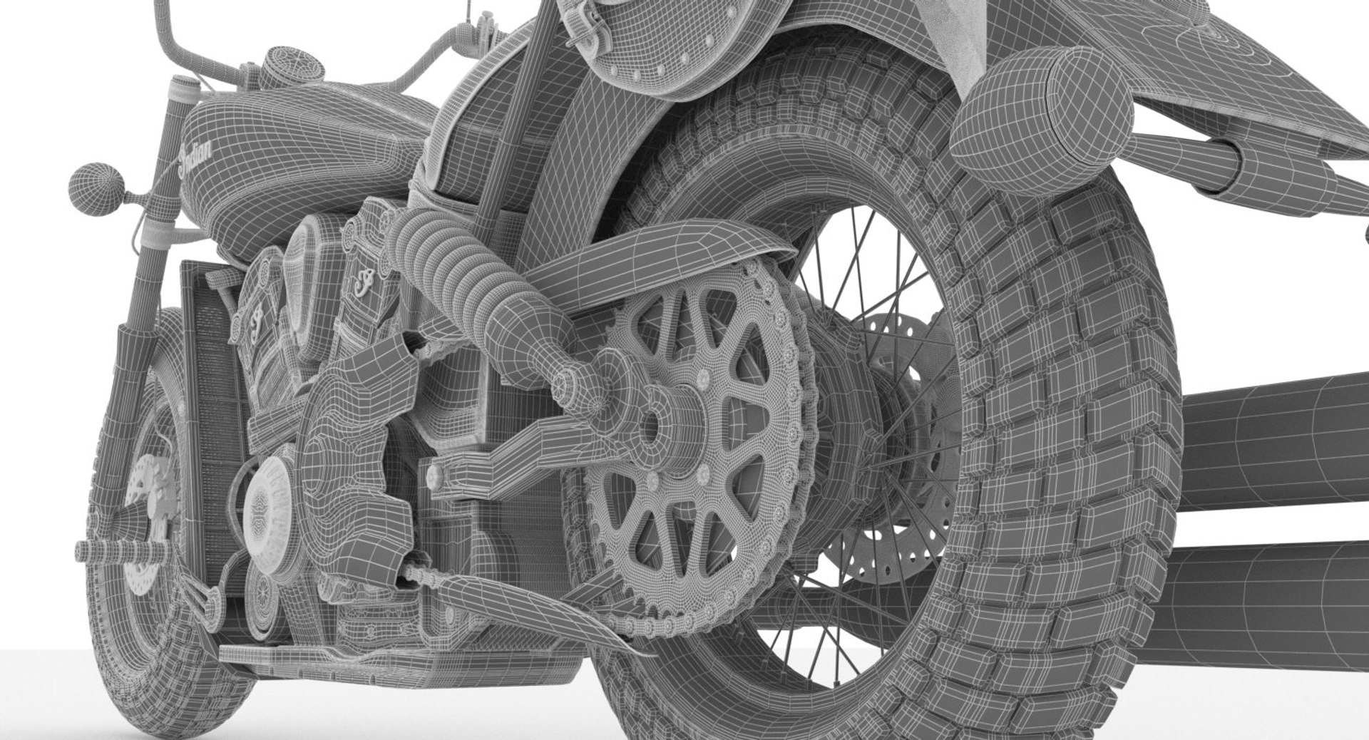 3D Motorcycle Indian Scout Model - TurboSquid 1645090