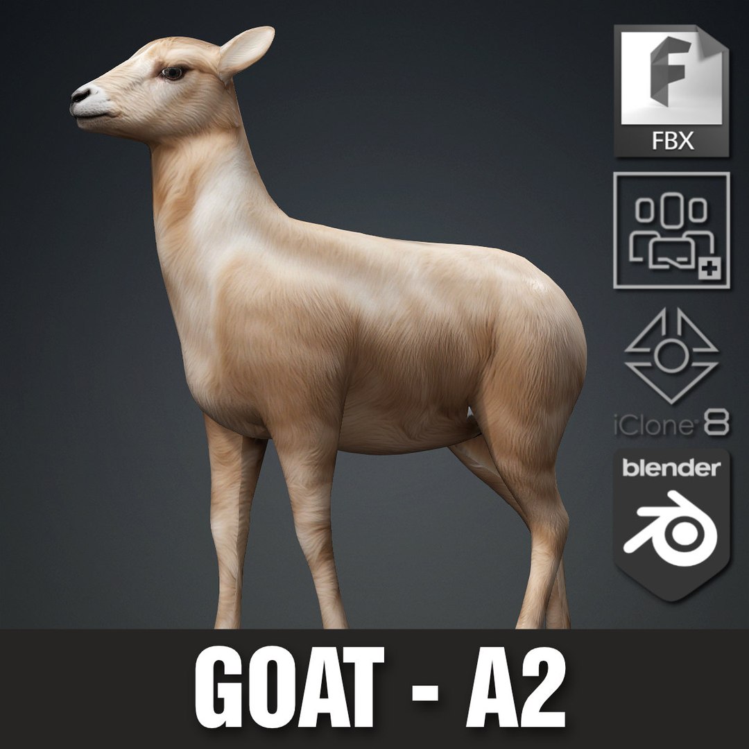 Goat-A2 3D - TurboSquid 2428511