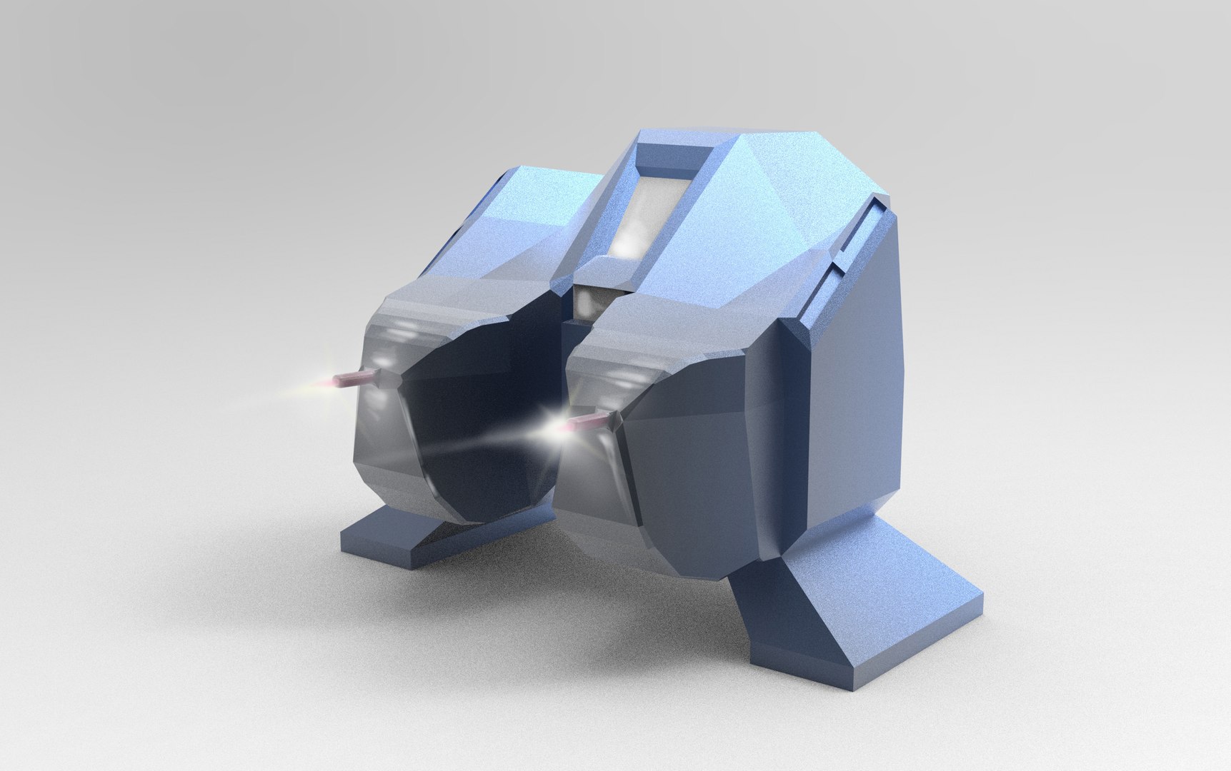 Ground Machine Gun Turret 3D - TurboSquid 1951007
