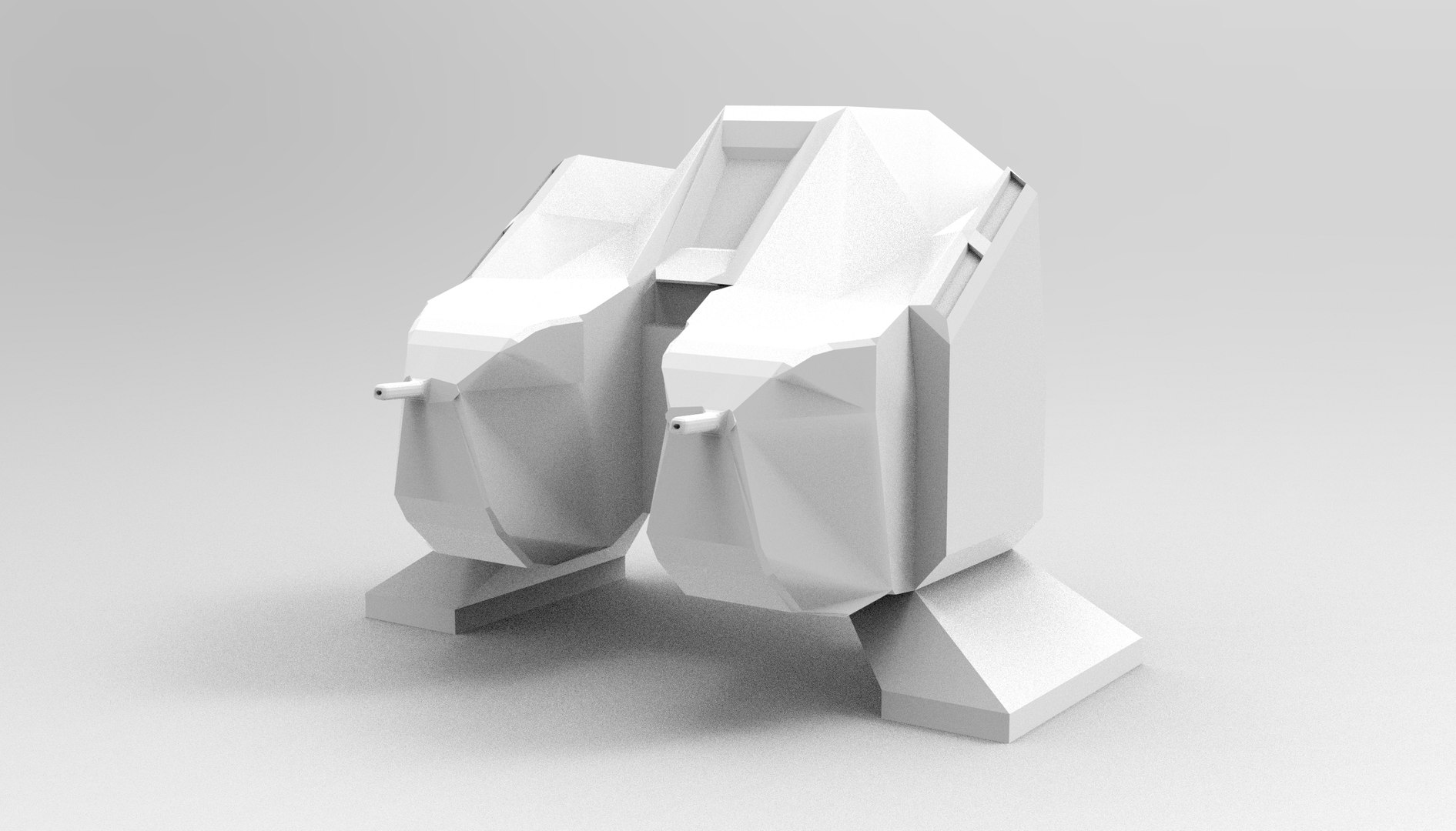 Ground Machine Gun Turret 3D - TurboSquid 1951007