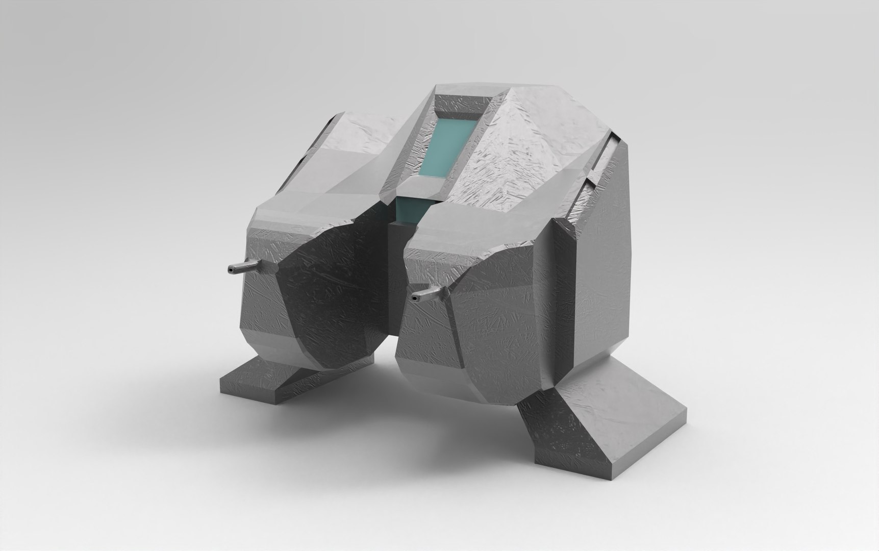 Ground Machine Gun Turret 3D - TurboSquid 1951007