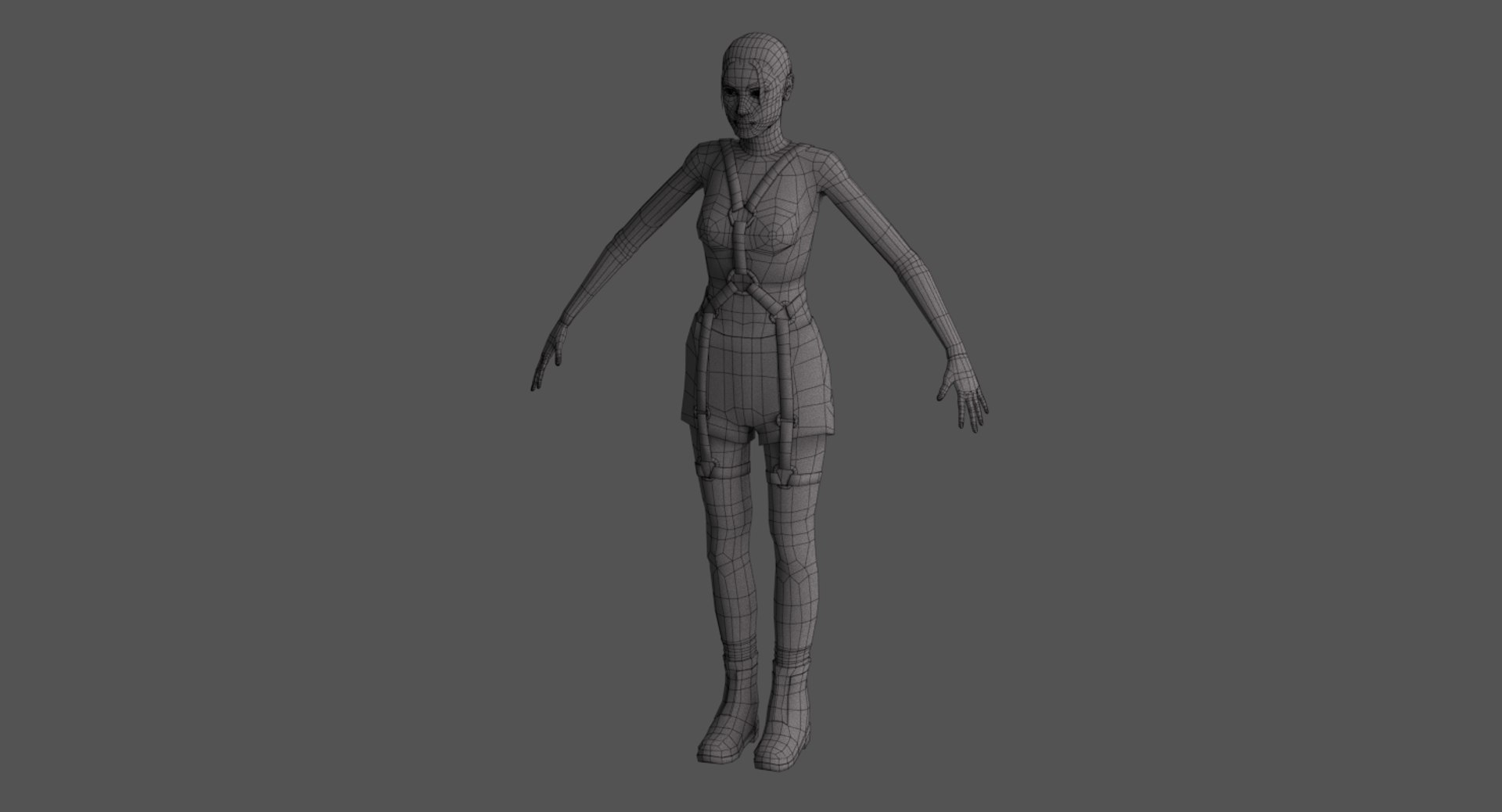 3D female black model - TurboSquid 1292374
