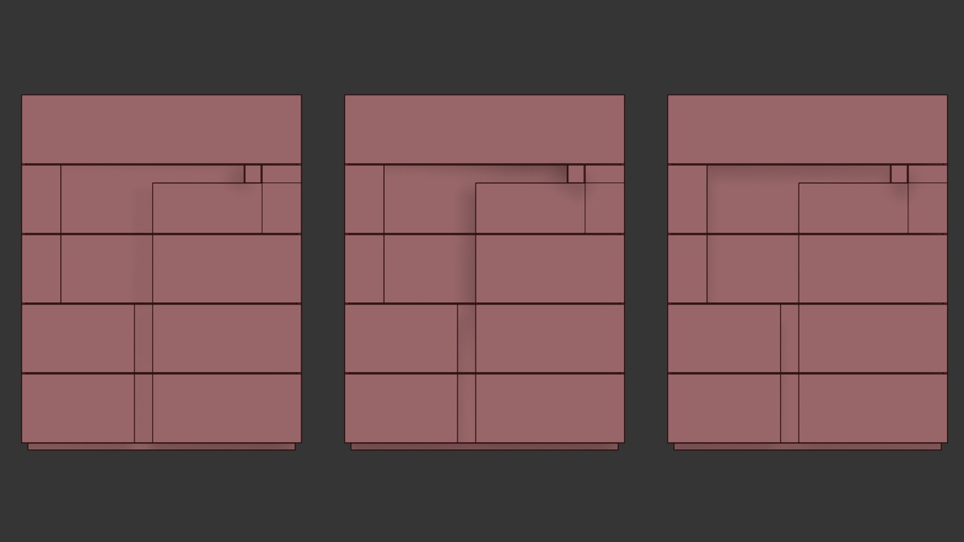 3D model Logos Pianca Chiffonier Contemporary - TurboSquid 2128284