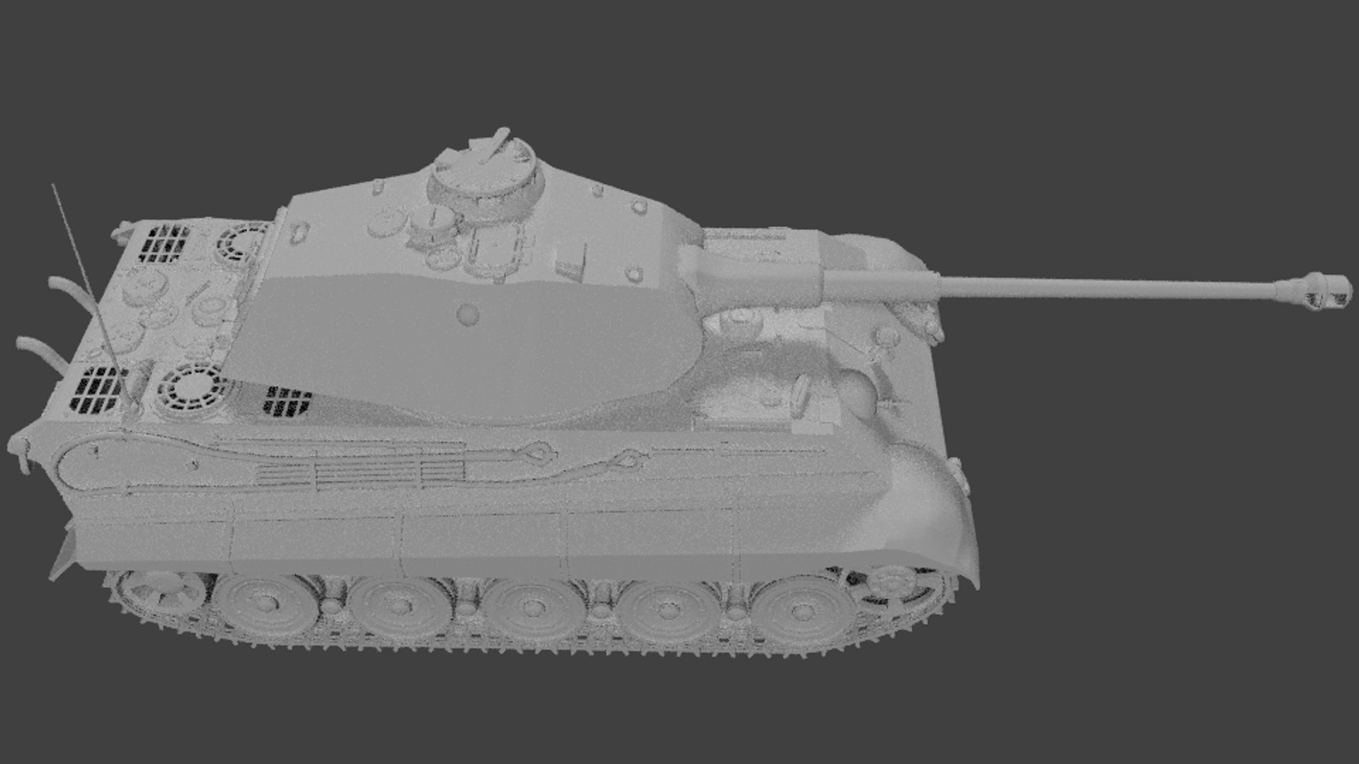 King Tiger Tank P 3d Obj