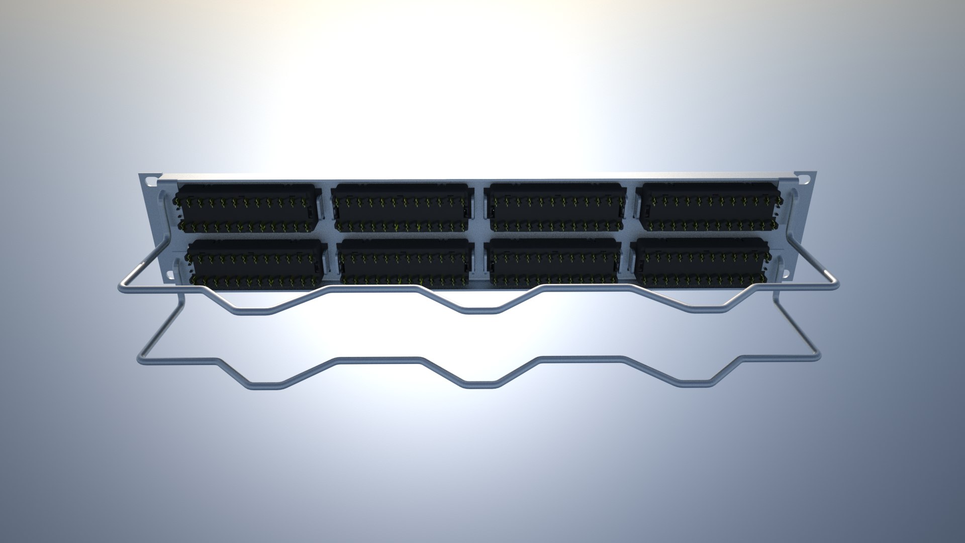 3d Model Rj45 Patch Panel
