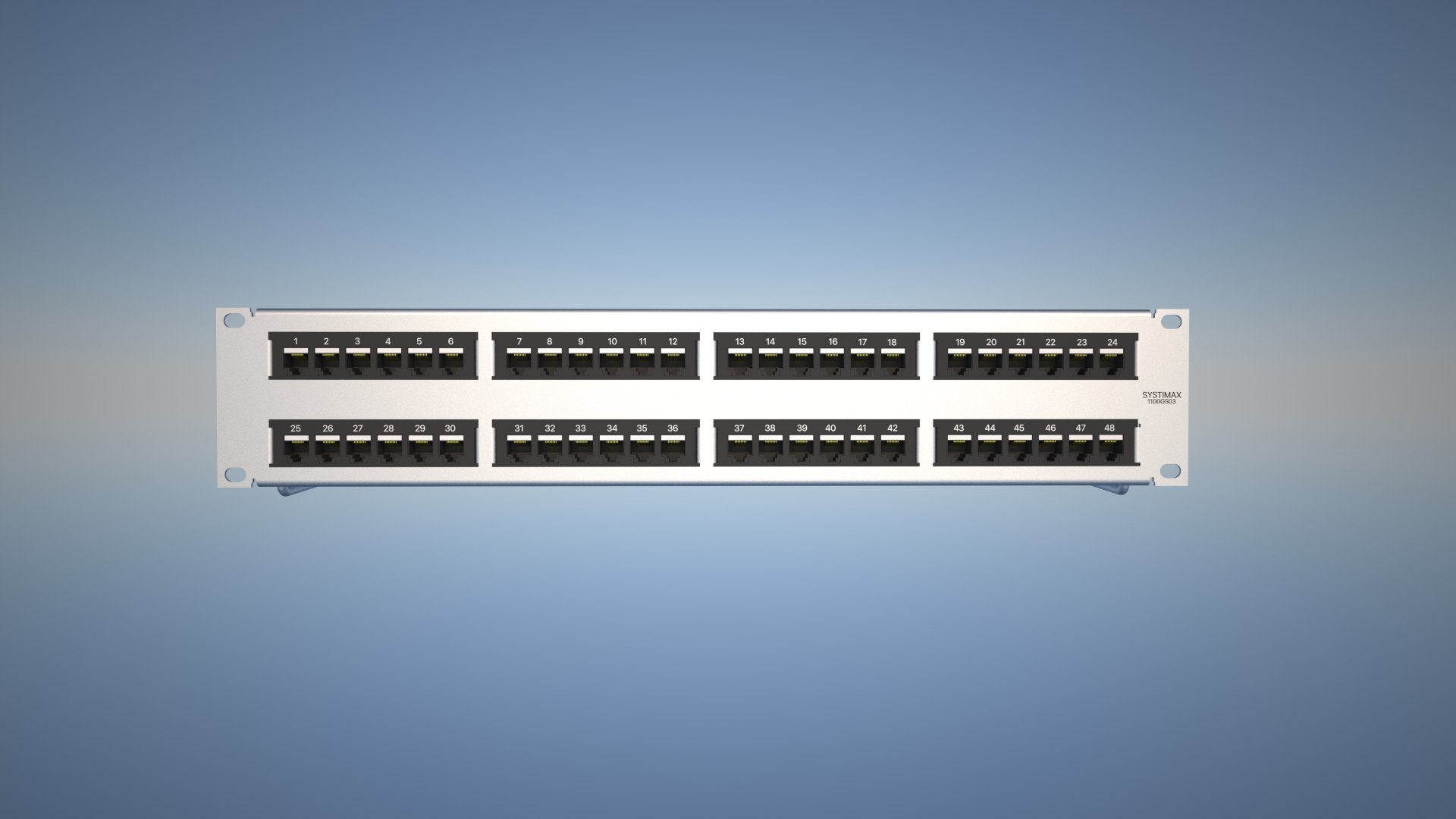 3d Model Rj45 Patch Panel