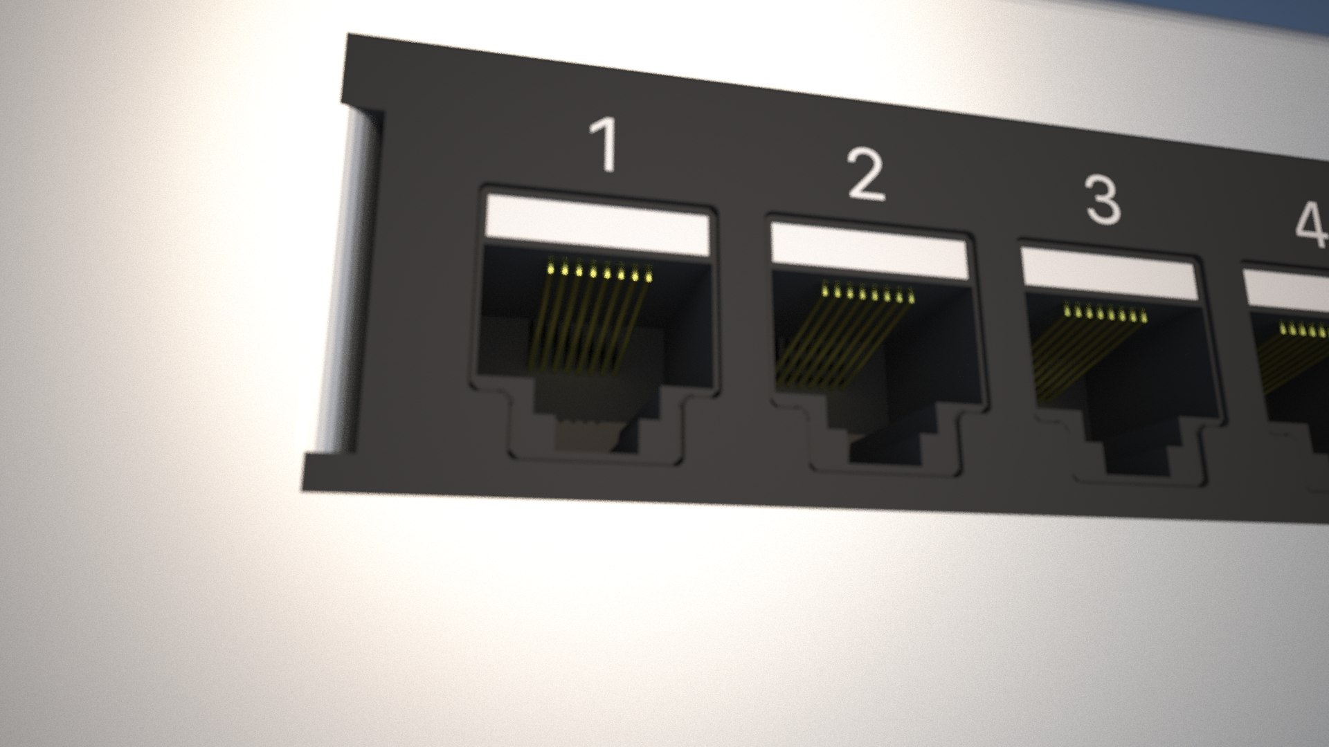 3d Model Rj45 Patch Panel