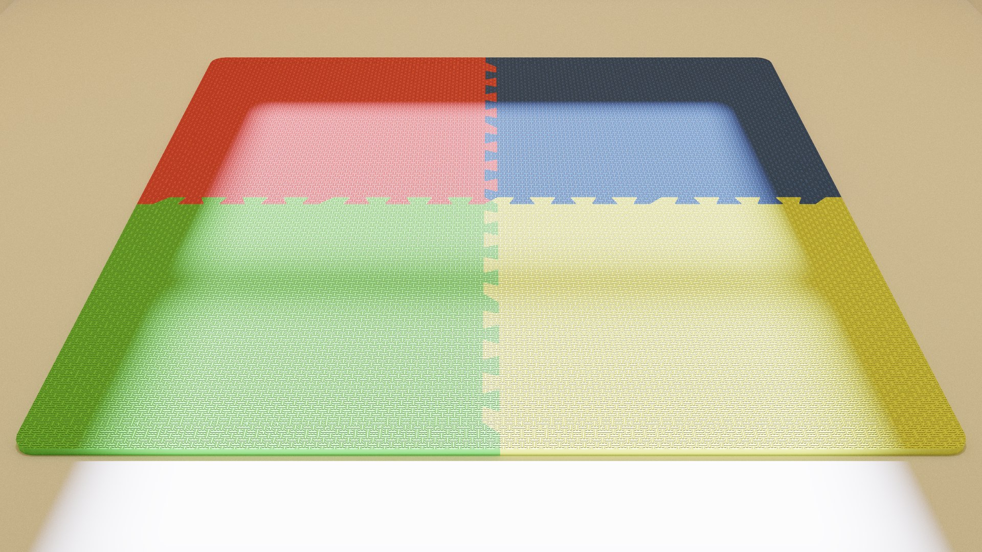 3D Foam Puzzle Mat - TurboSquid 1314372