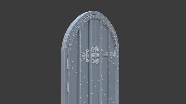 3D Castle Door 07 Low Poly Realistic model - TurboSquid 1923543