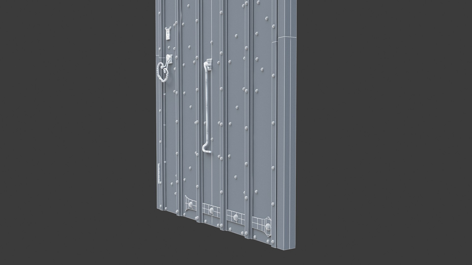 3D Castle Door 07 Low Poly Realistic Model - TurboSquid 1923543
