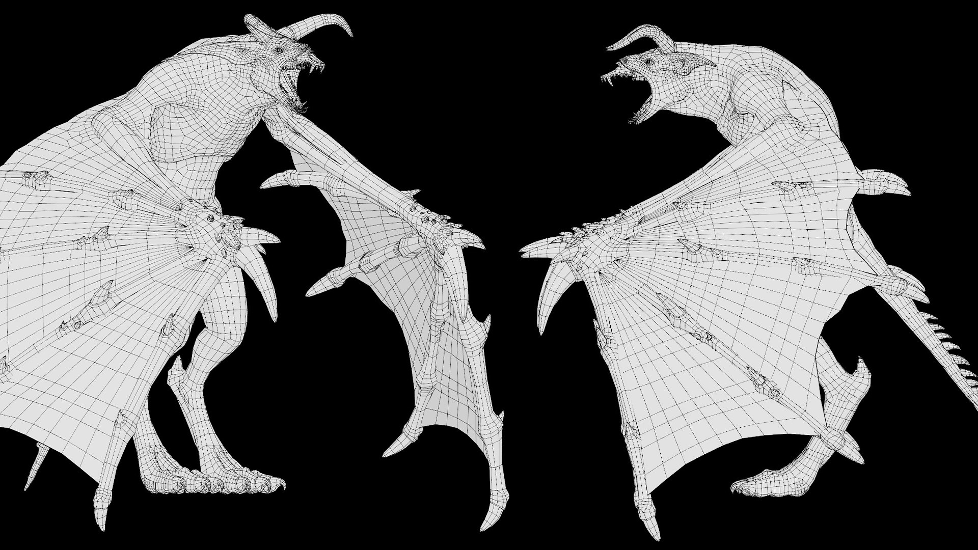 Shadow Barbar Wing2 3D Model - TurboSquid 2320903