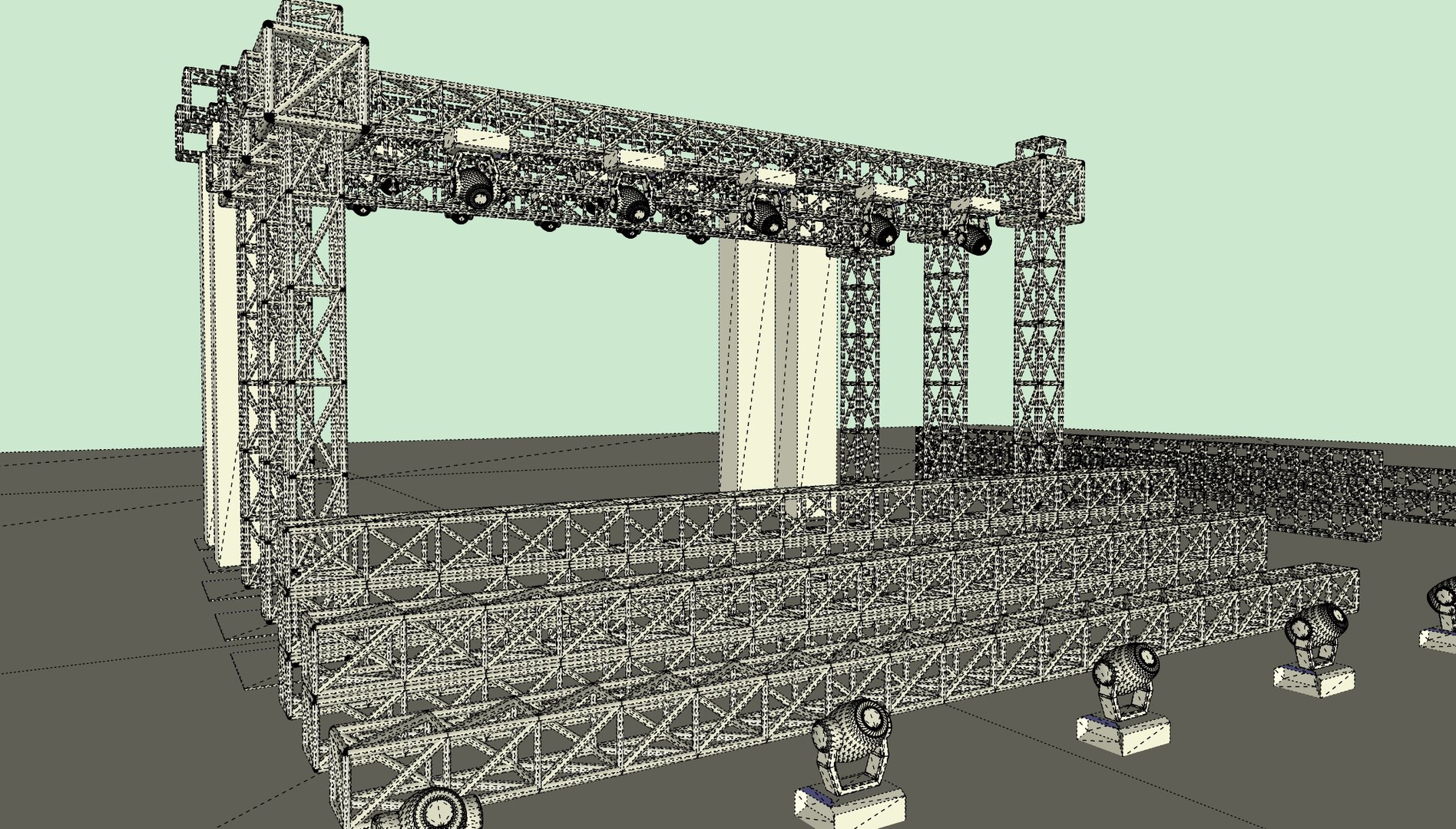 Truss Frames-A2 3D Model - TurboSquid 2211958