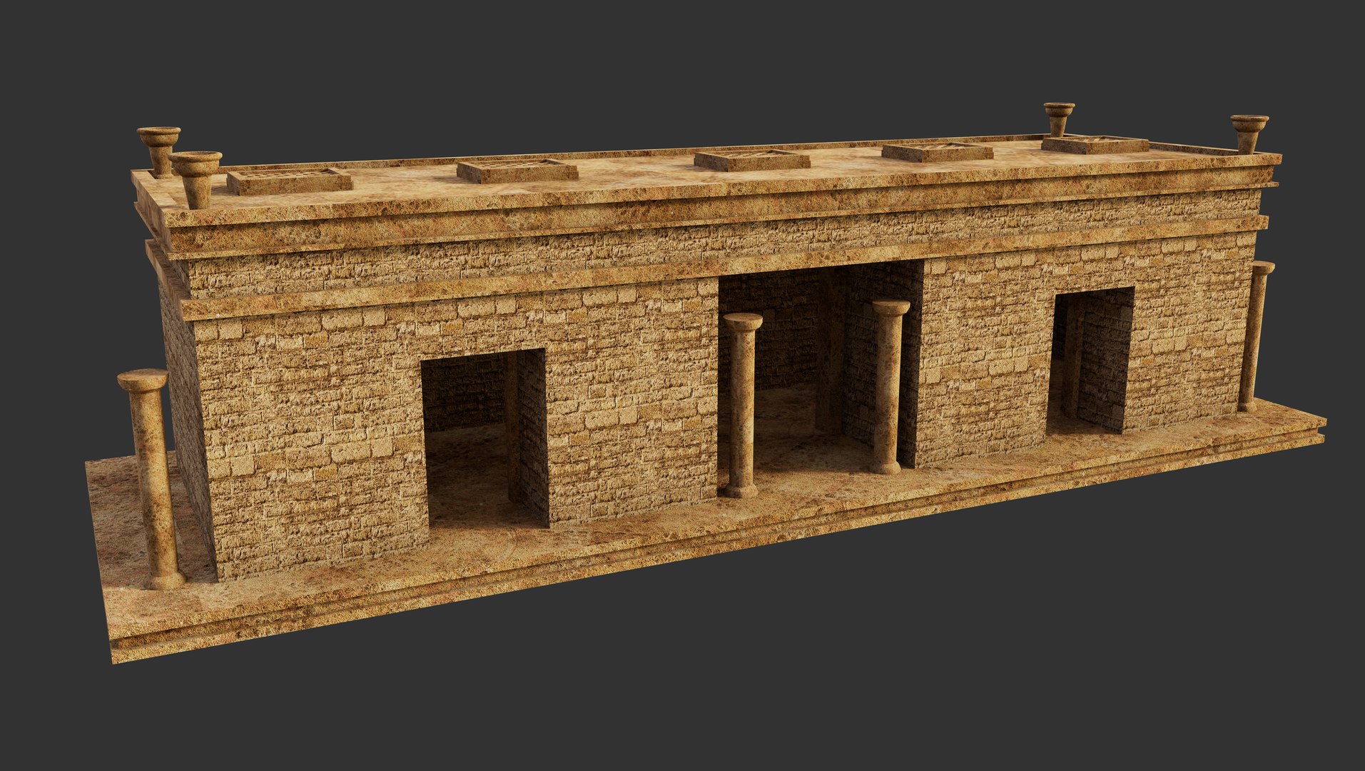Free 3D Mayan House Temple - TurboSquid 2396267
