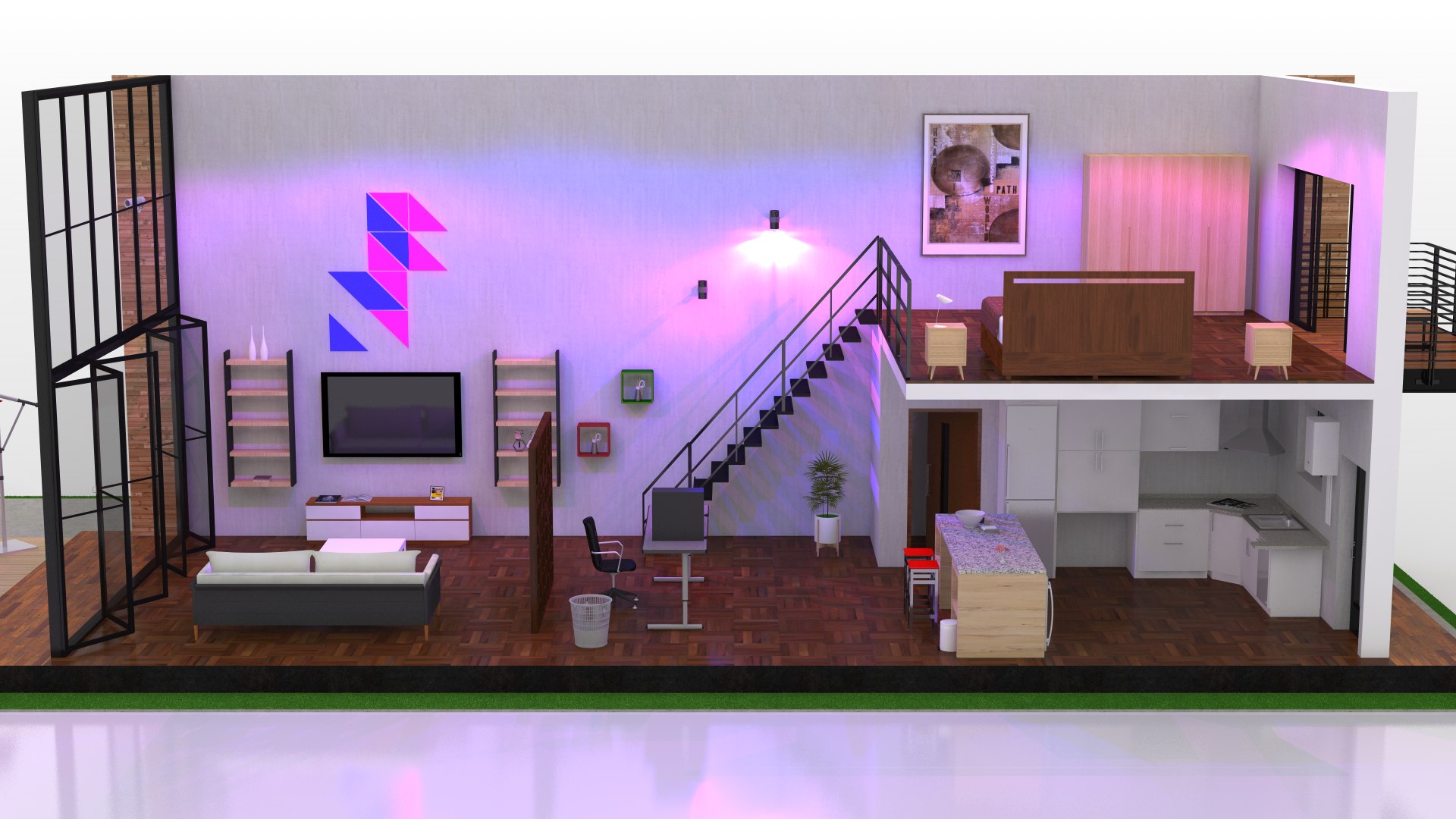 Duplex House 3D Model - TurboSquid 1776108