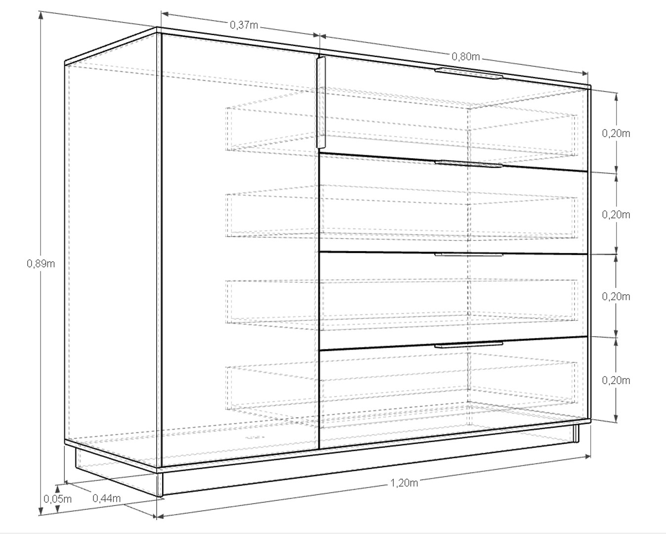 Chest drawers 3D model - TurboSquid 1506914