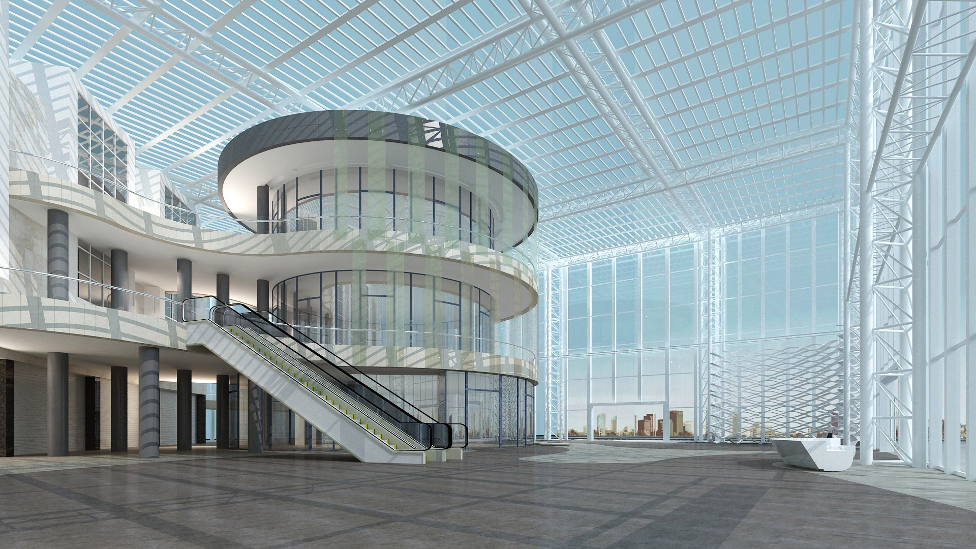 3D Modern Hall 31 Model - TurboSquid 2172426