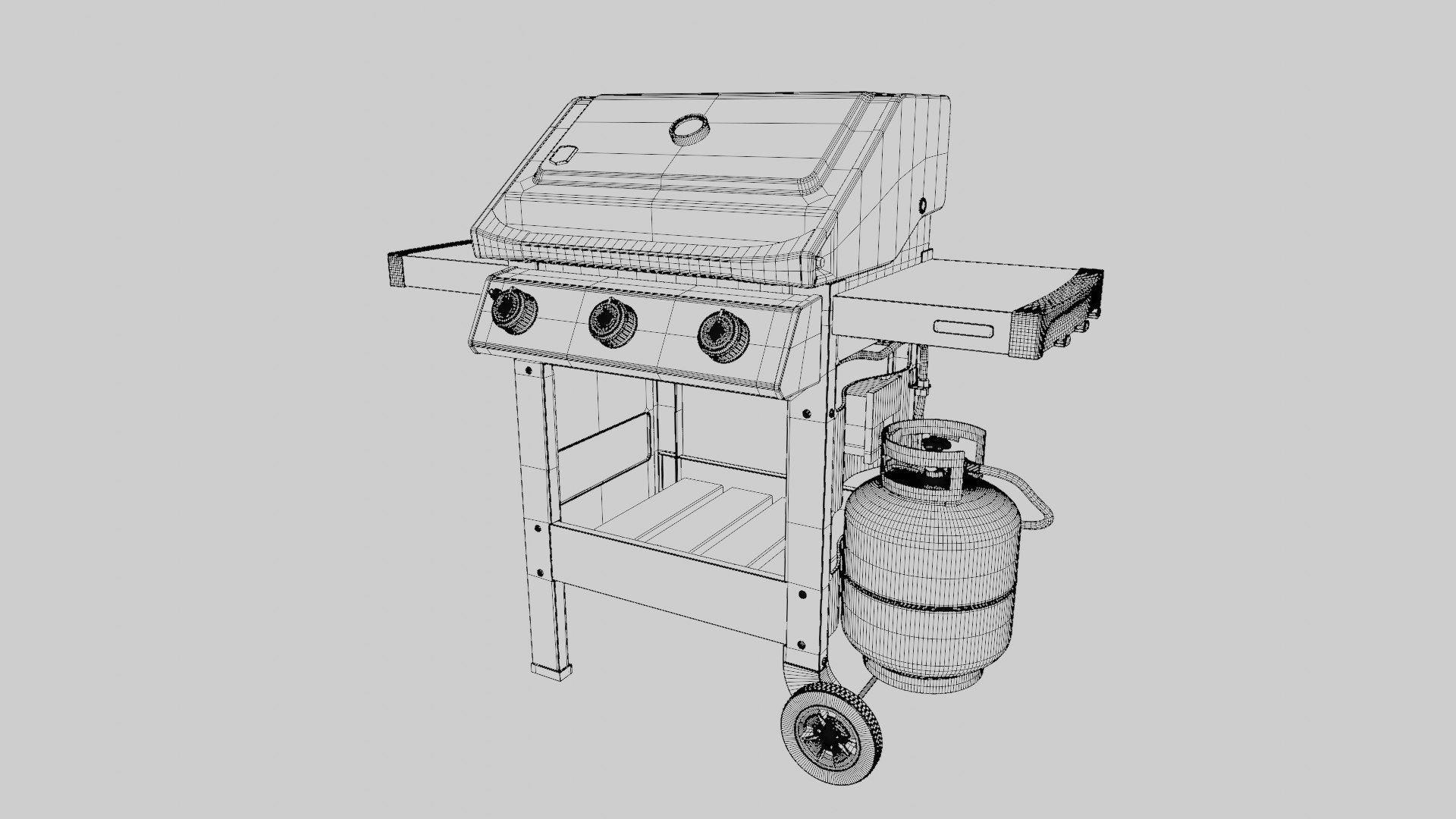 3D Propane Grill - TurboSquid 2255380