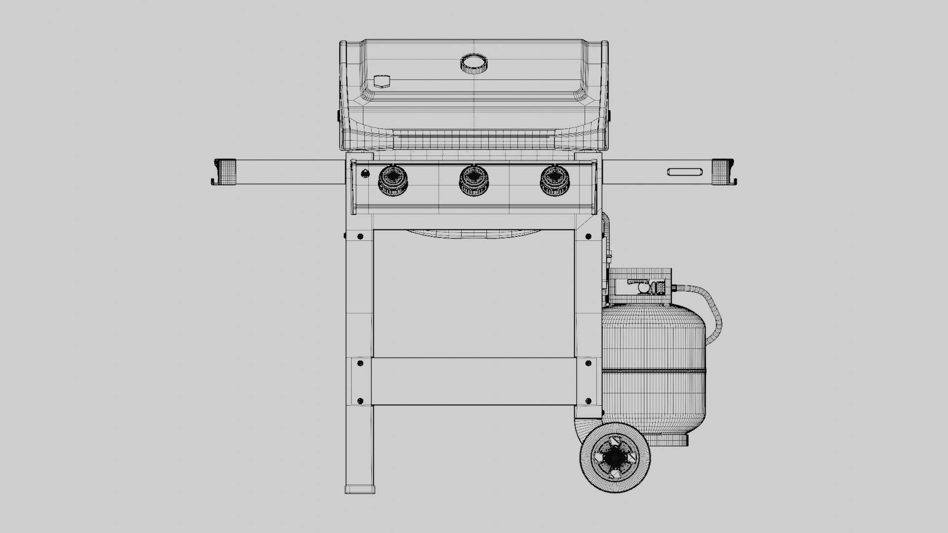 3D Propane Grill - TurboSquid 2255380