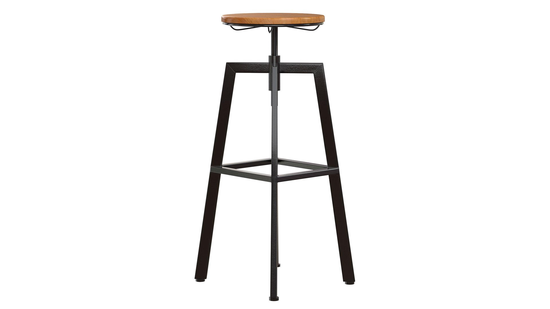 3D WOODEN AND METAL SWIVEL STOOL Zara Home Model - TurboSquid 2073962