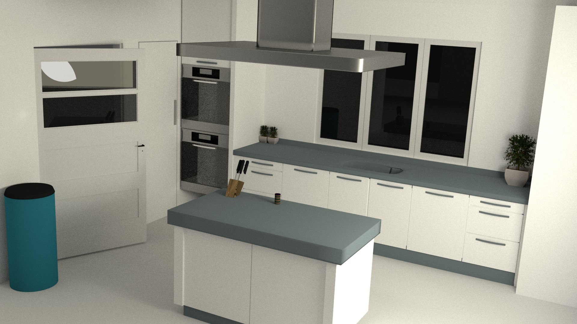 Simple Kitchen Scene 3D Model - TurboSquid 1203153