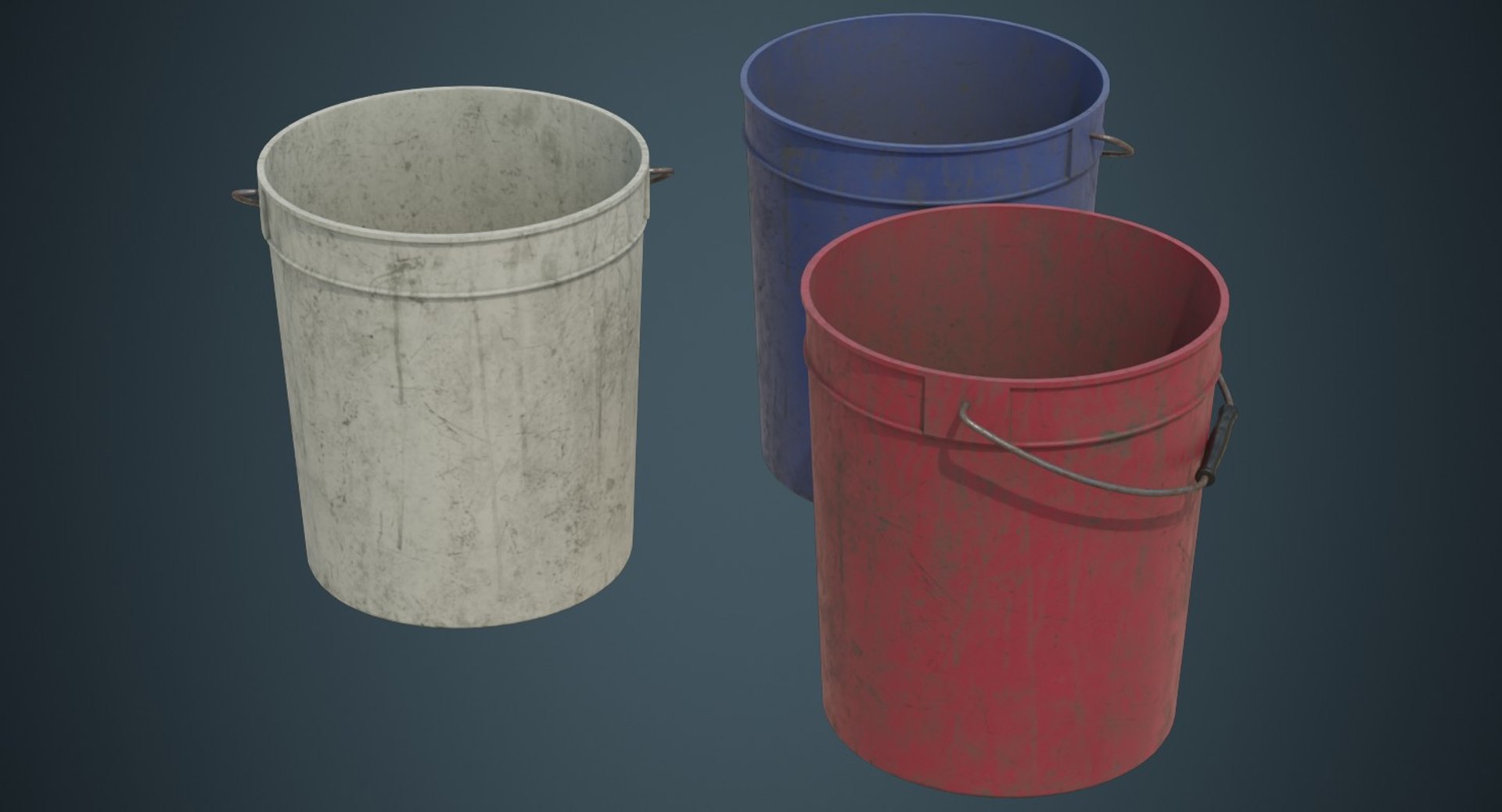 Bucket Contains 2b 3D Model - TurboSquid 1571937