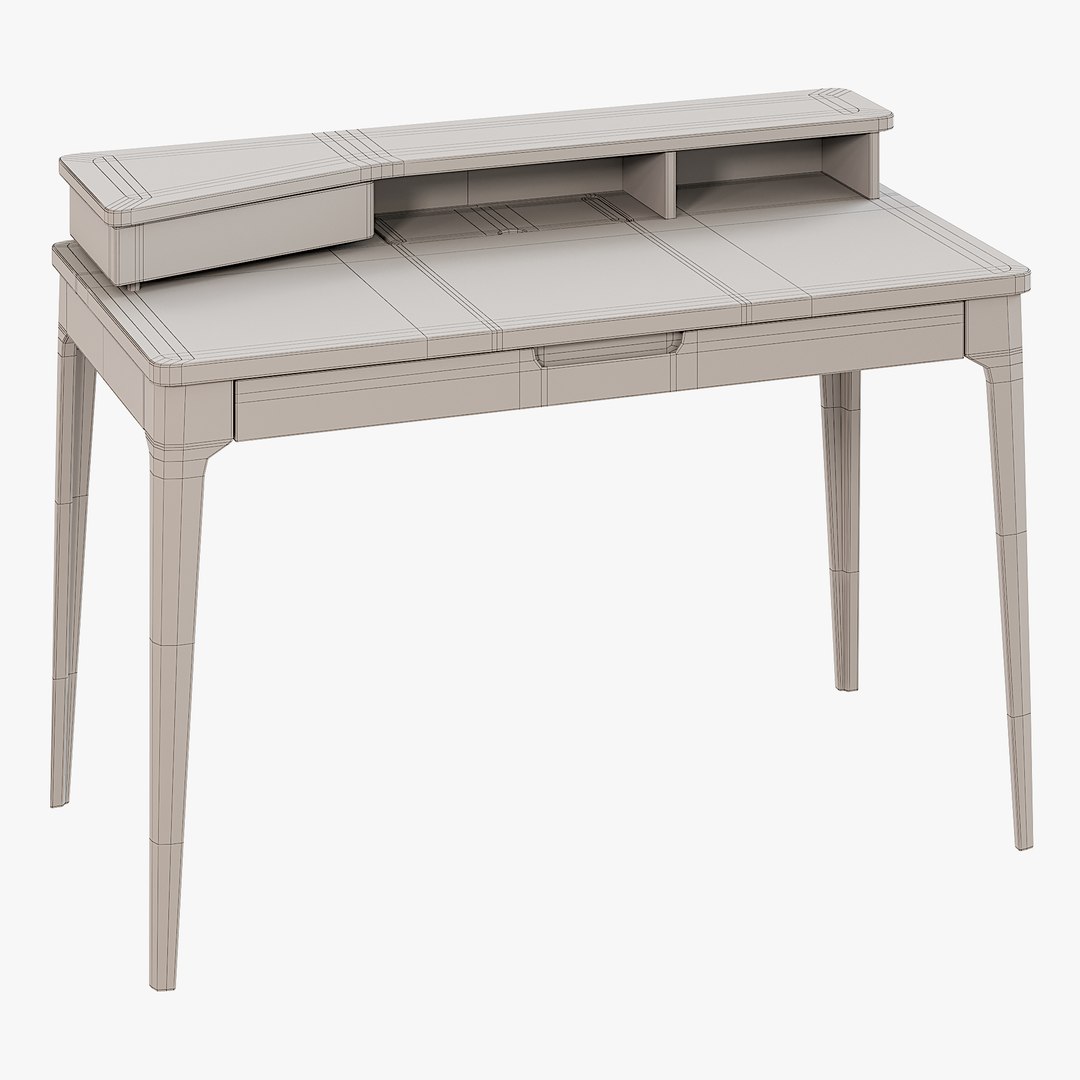 3D Desk Amalf Model - TurboSquid 1989290