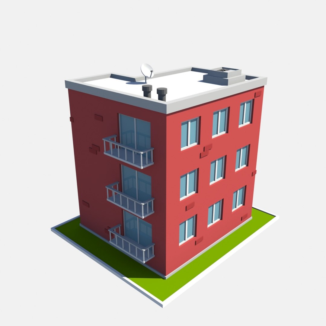 Build Red 3D Model - TurboSquid 1174240