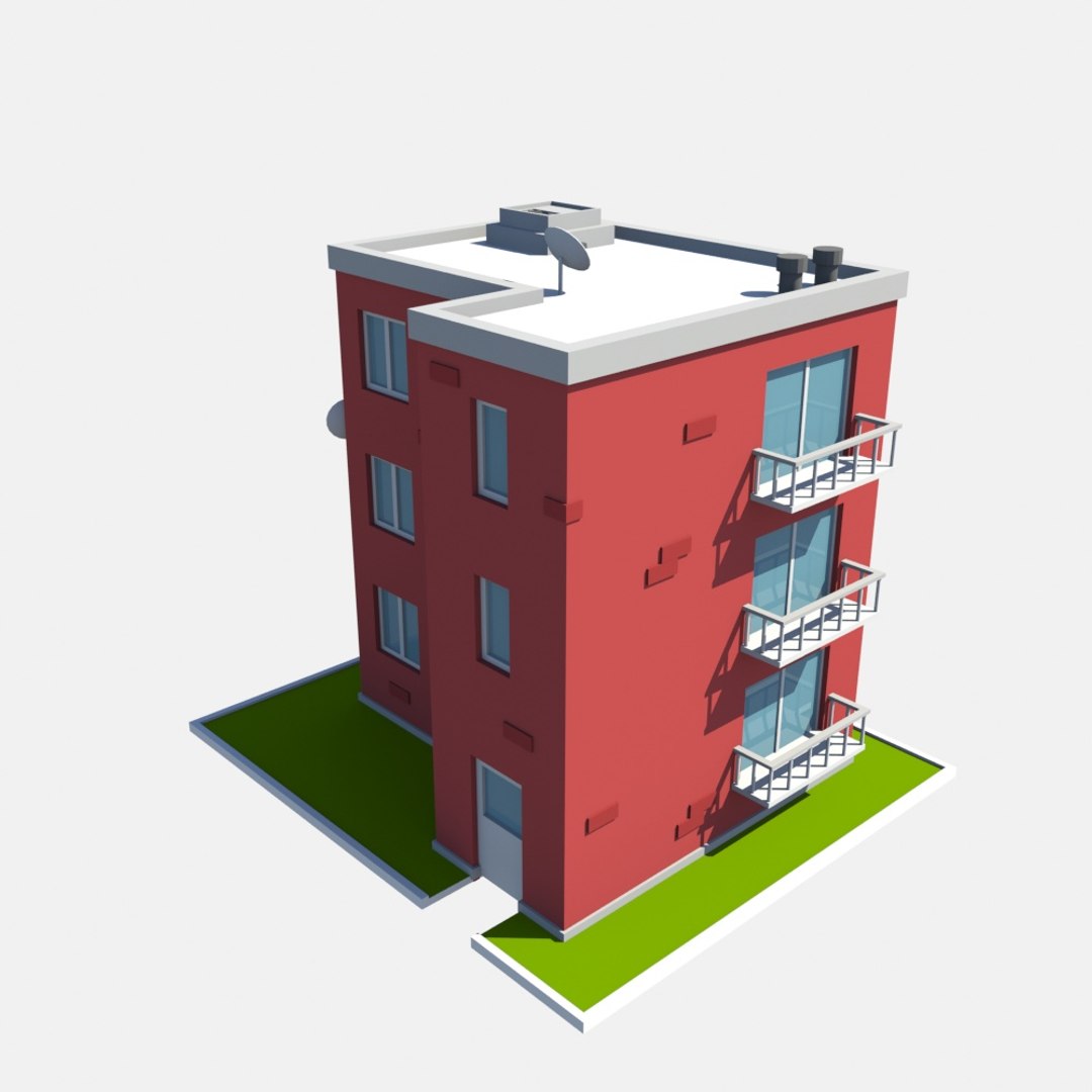 Build Red 3D Model - TurboSquid 1174240