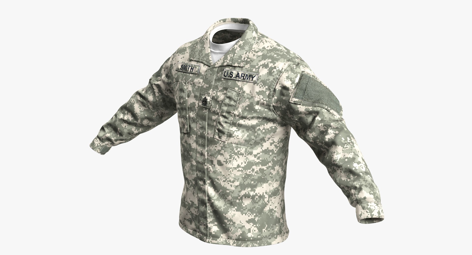 3D army acu jacket model - TurboSquid 1417934