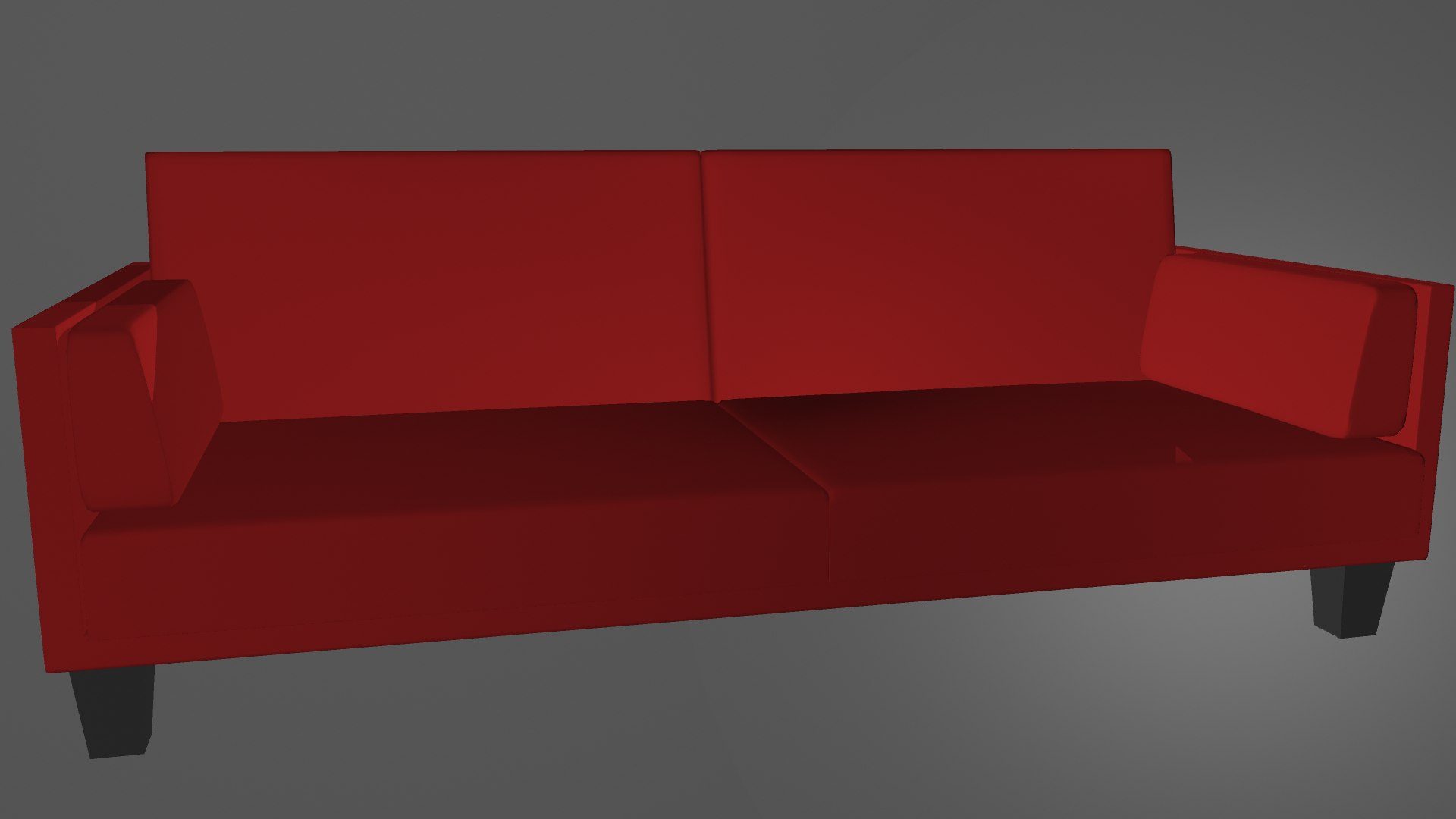 Maya Modern Red Futon Couch Bed