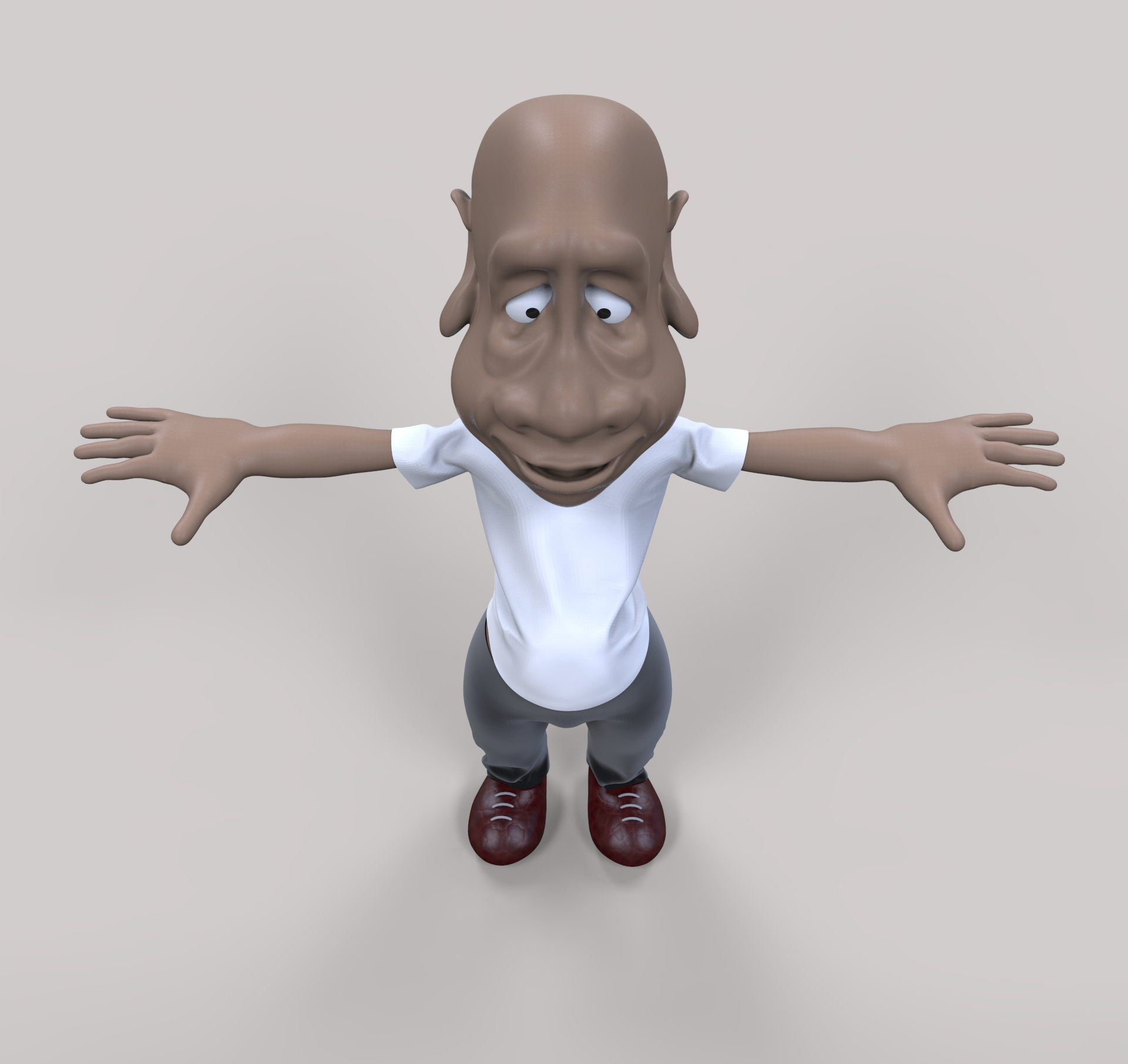 character man 3d obj