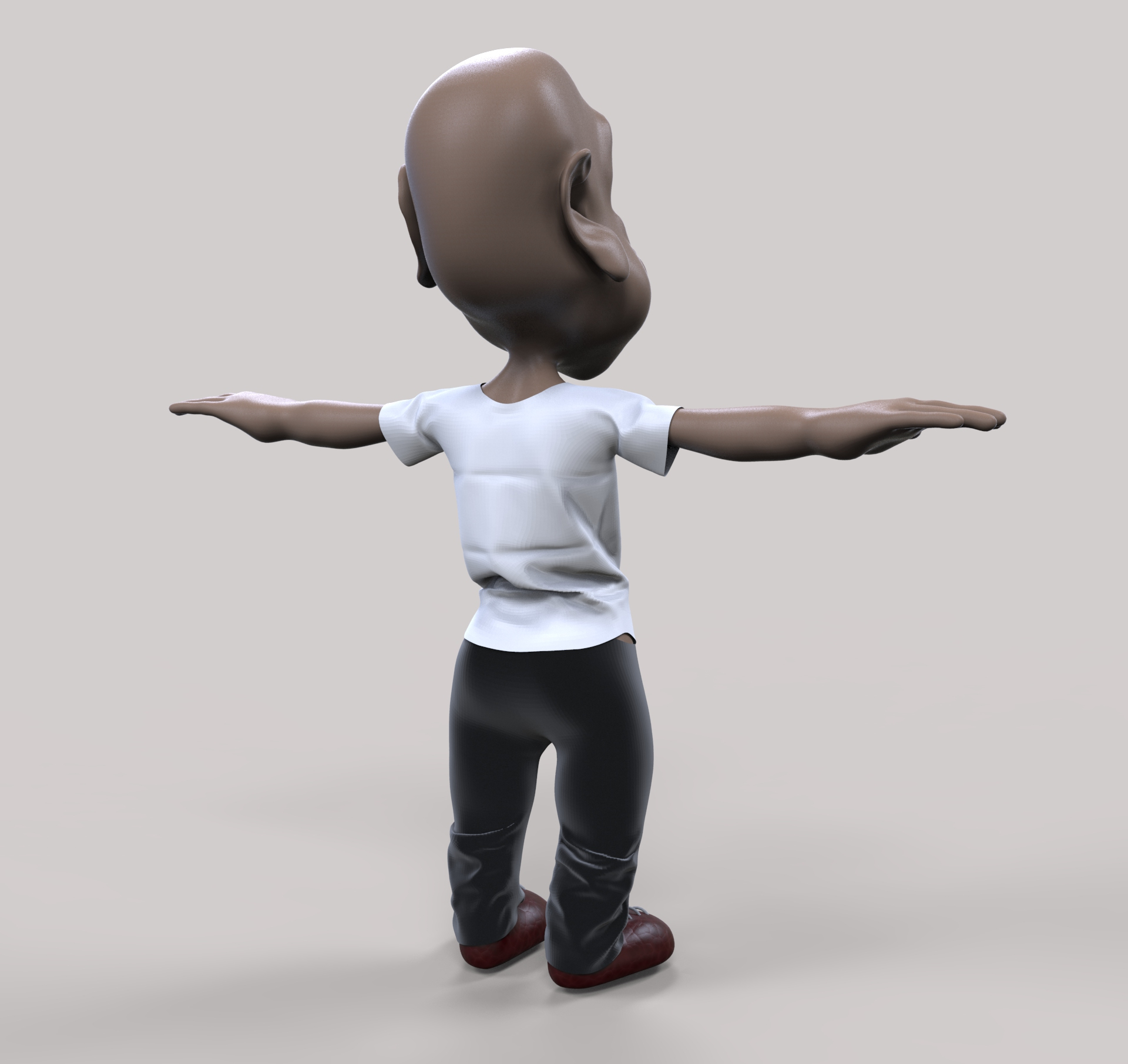 character man 3d obj