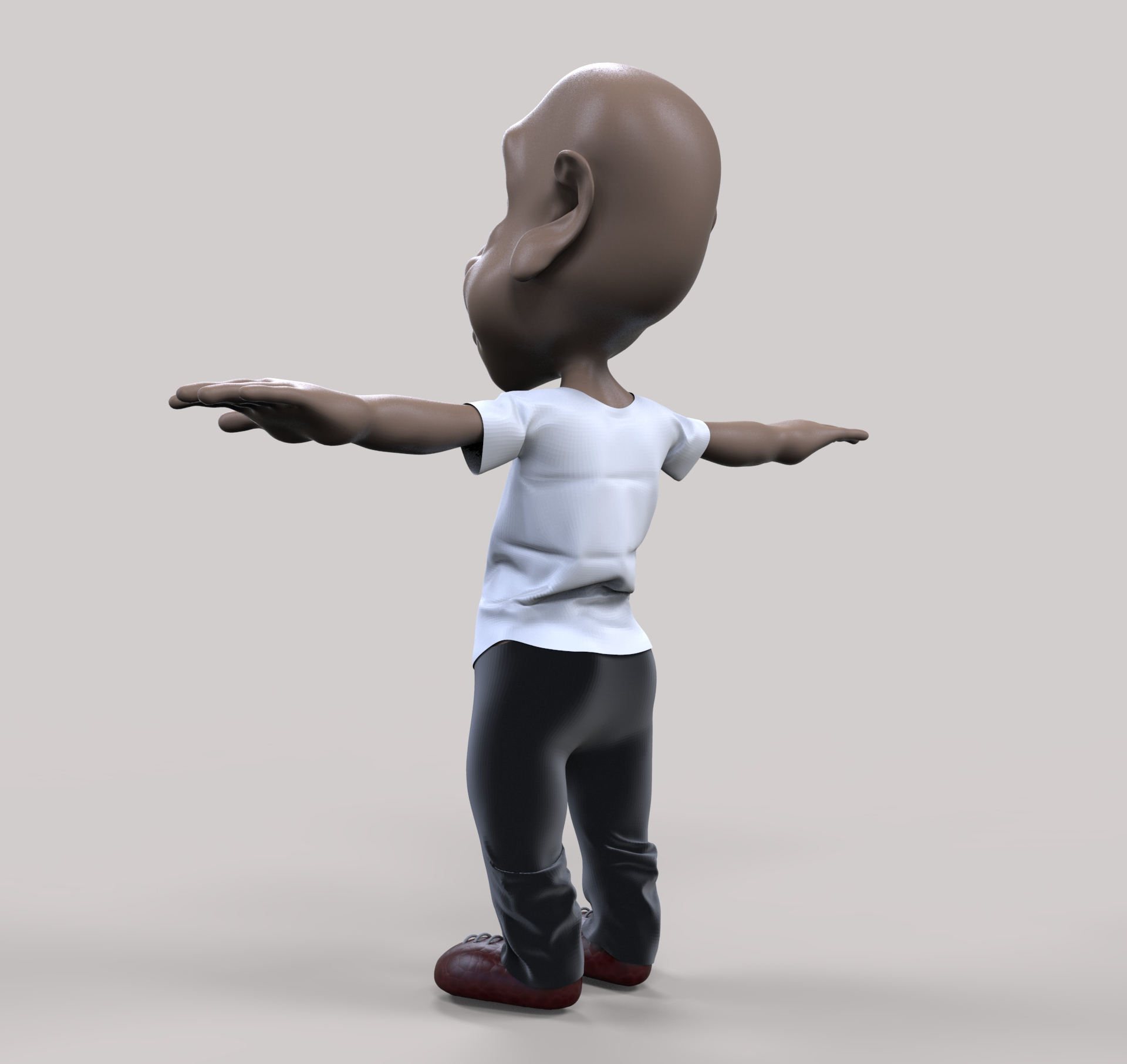 character man 3d obj