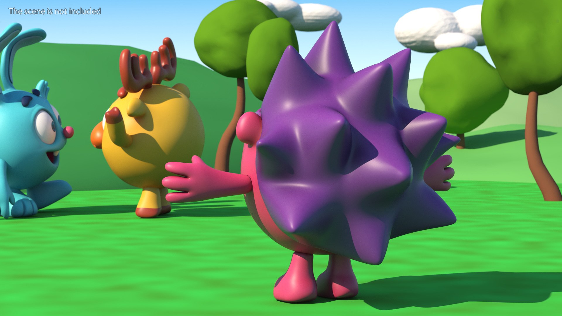 Kikoriki Chiko Character T-pose 3D Model - TurboSquid 2121422