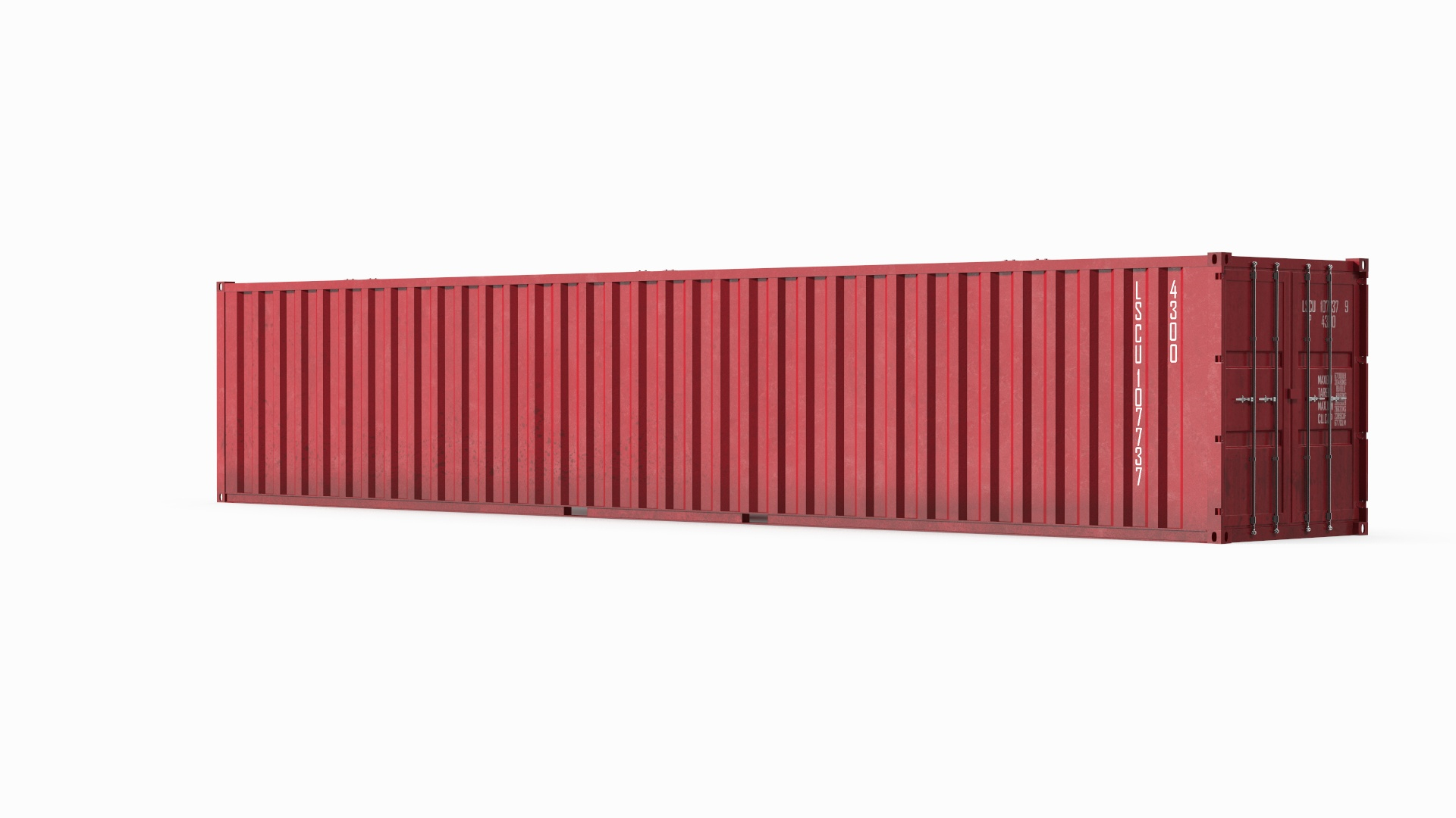 Standard Shipping Cargo Container 48 Ft 3D - TurboSquid 2230311