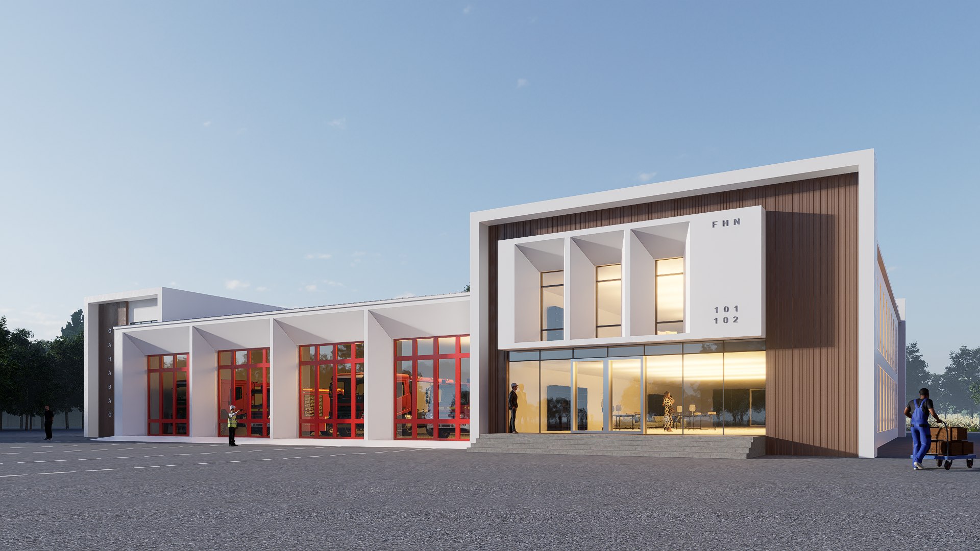 Fire Station Realistic 3D Model - TurboSquid 2291304