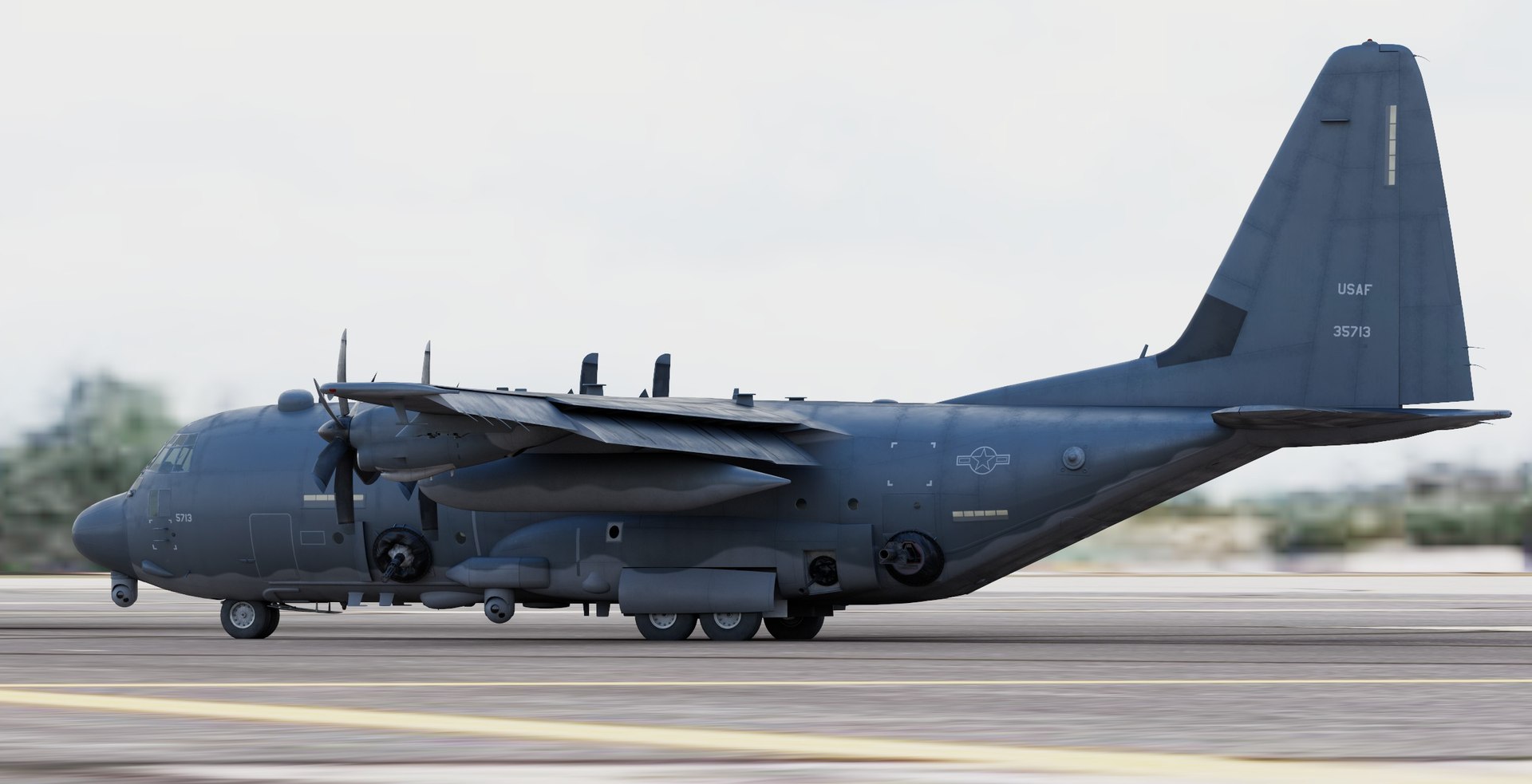 Lockheed Martin AC-130J Ghostrider Gunship 3D - TurboSquid 2480762