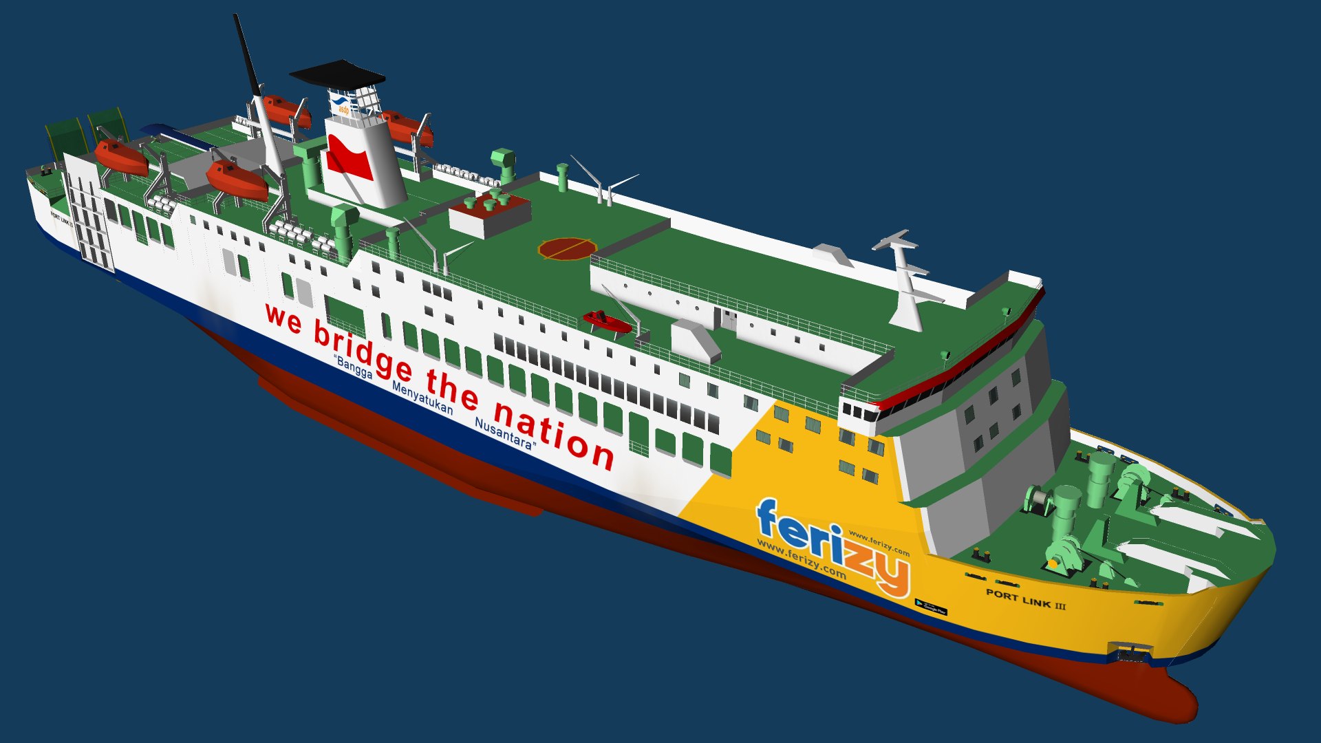 MV Port Link III 3D - TurboSquid 1971138